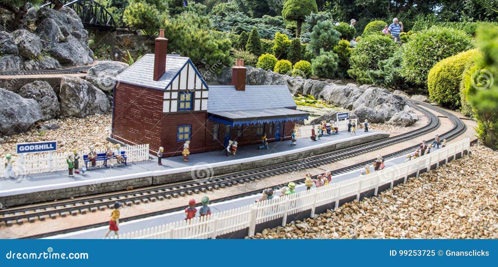 Miniature train station stock image. Image of train, version - 99253725