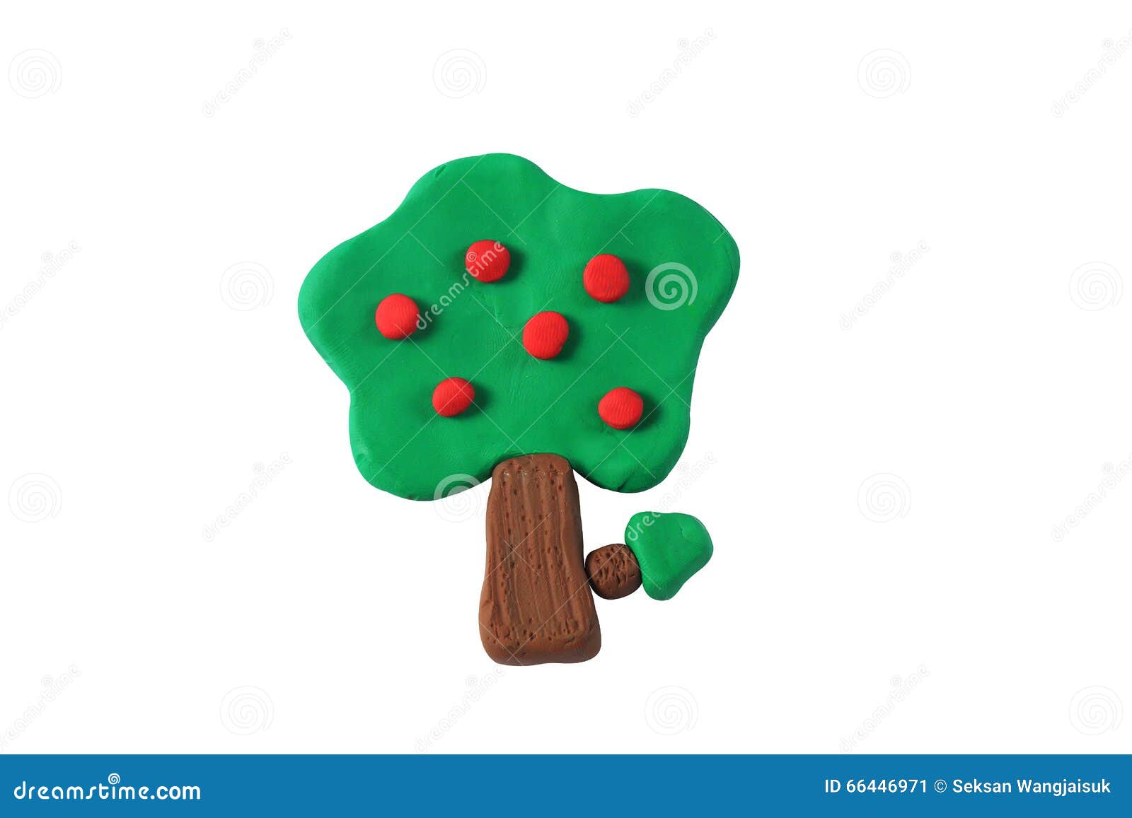 Miniature Tree Model from Japanese Clay Stock Image - Image of handmade ...