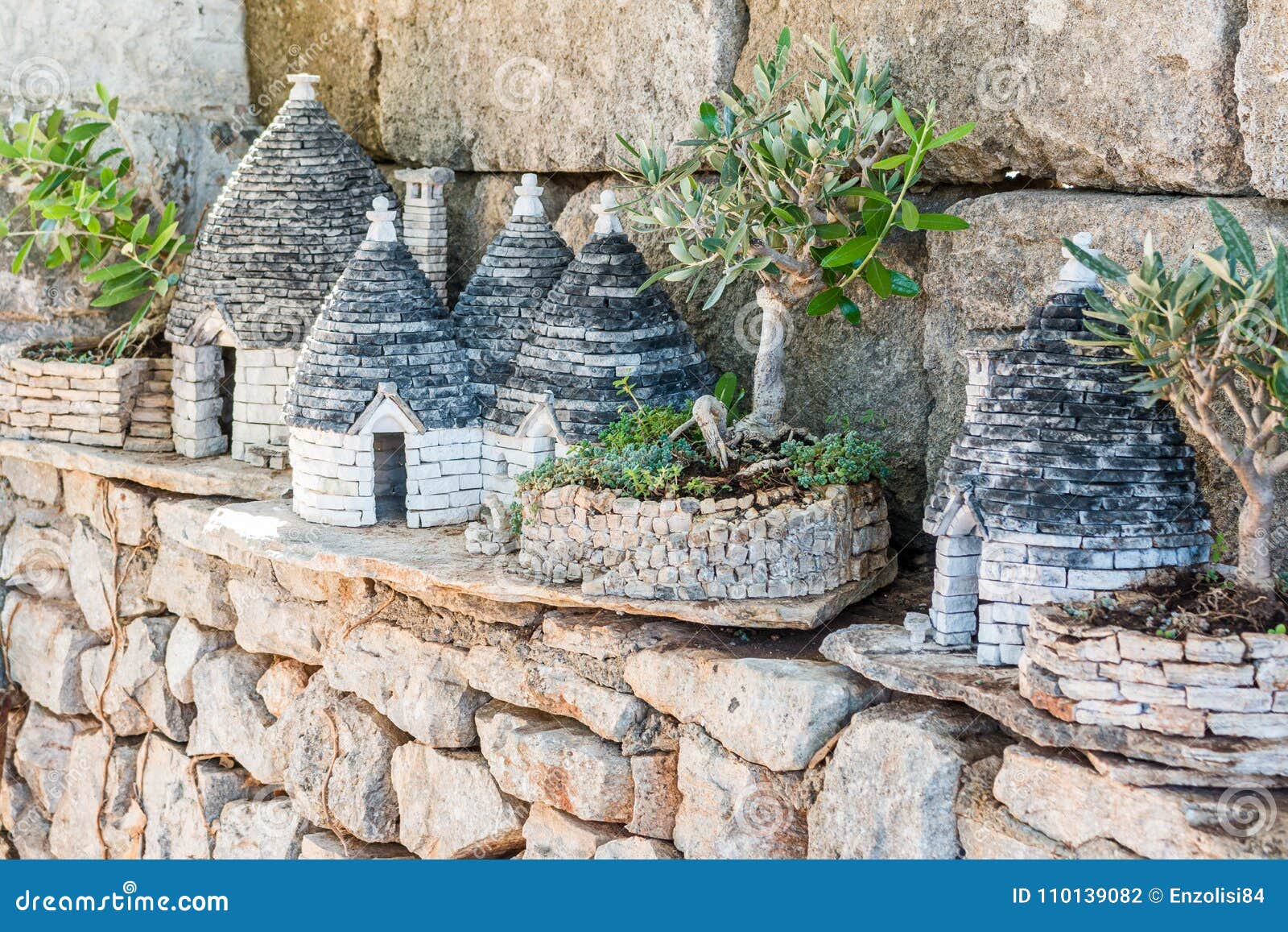 Miniature of Trulli in Alberobello Stock Photo - Image of symbol ...