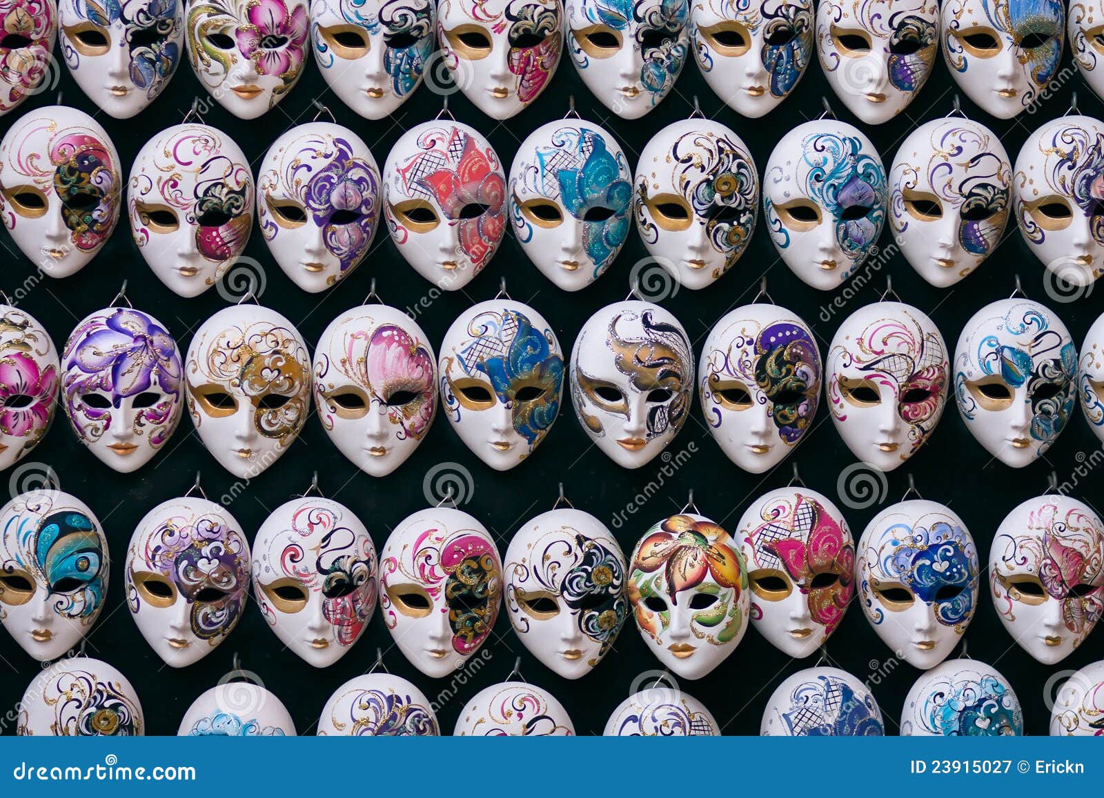 Miniature Venetian Carnival Masks Stock Image - Image of venetia ...