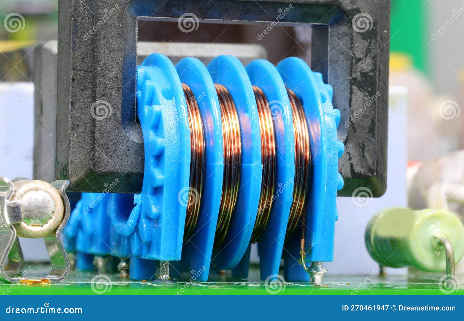 Miniature Voltage Transformer with Copper Winding of an Electronic ...