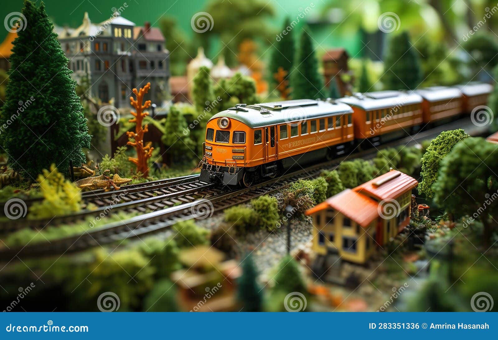 Miniature Wonders. Capturing the Intricacy of Model Train Sets Stock ...