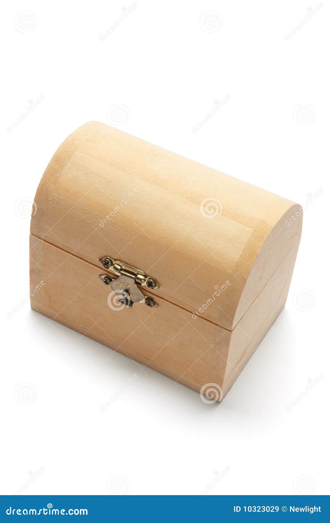 Miniature Wooden Treasure Box Stock Image - Image of cover, studio ...