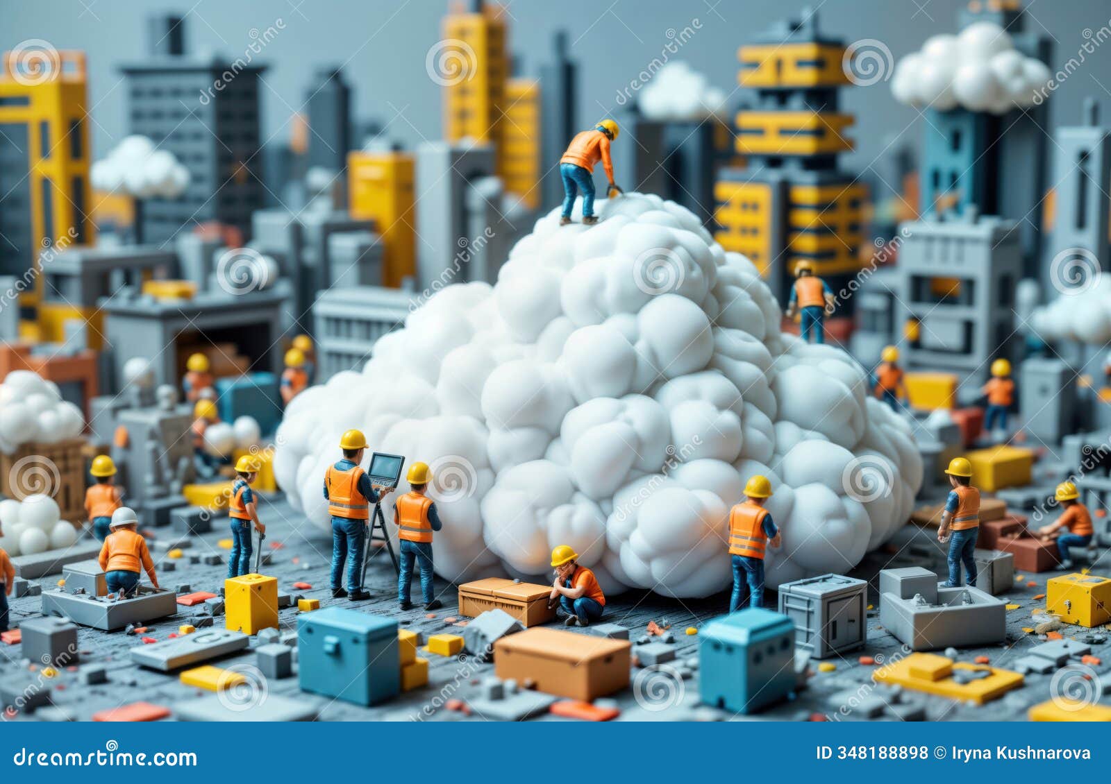 Miniature Workers Engage in Cloud Computing Tech Project on Miniature ...