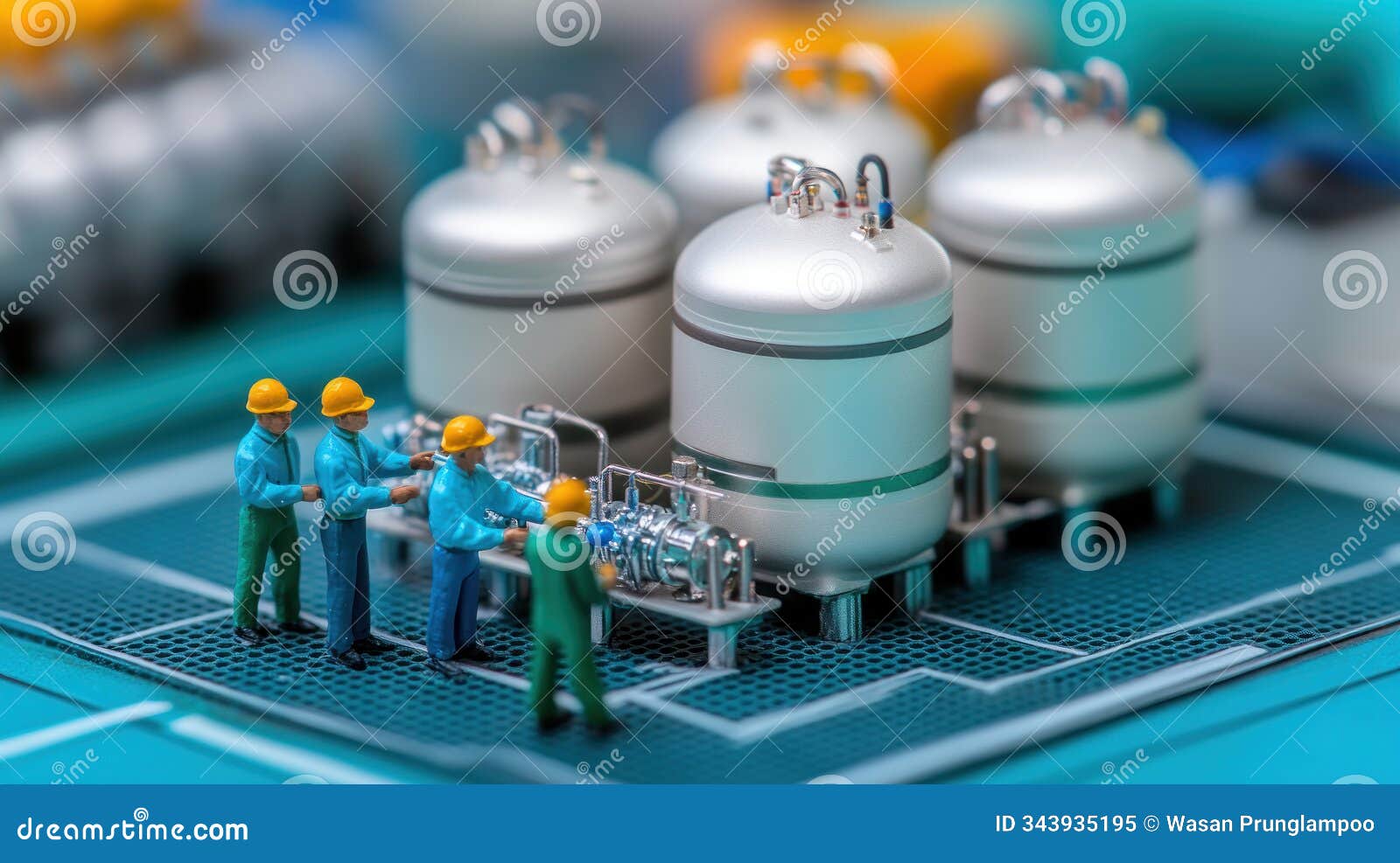 Miniature Fuel Engineers Working On A Microscopic Biofuel Engine ...