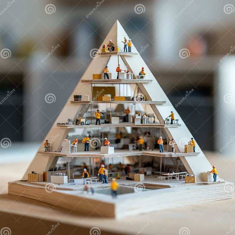 Miniature Workers within a Pyramidal Corporate Structure Reflecting ...