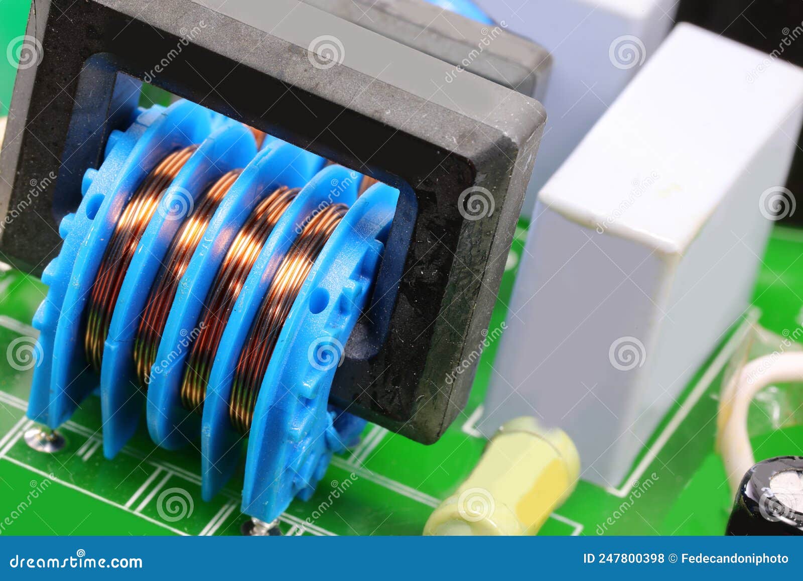 Miniaturized Rectifier Transformer Of An Electronic Circuit And Stock ...