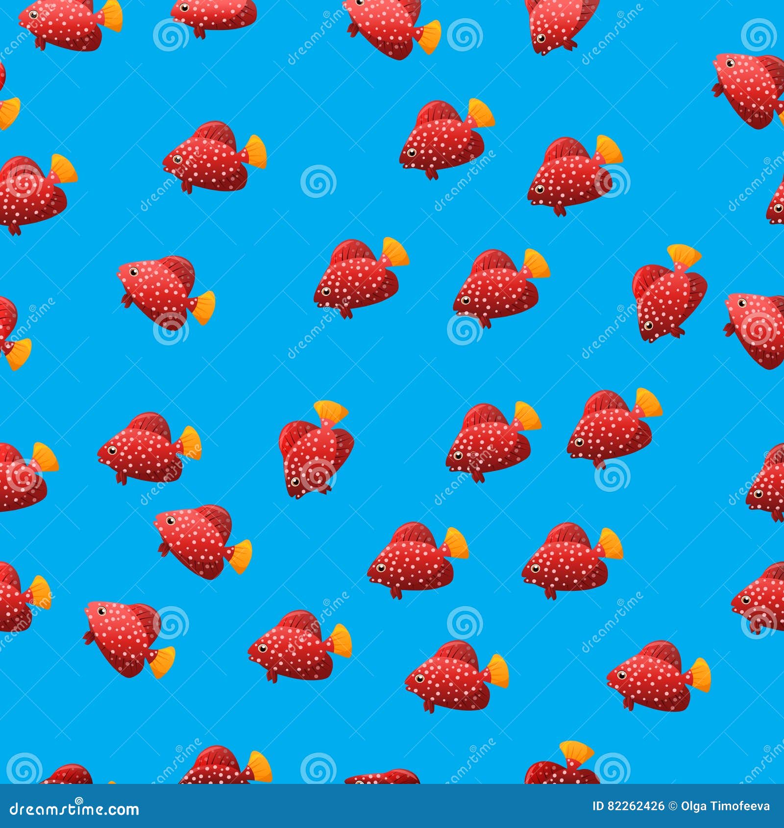 Miniatus Grouper Fish Vector Illustration | CartoonDealer.com #82286452