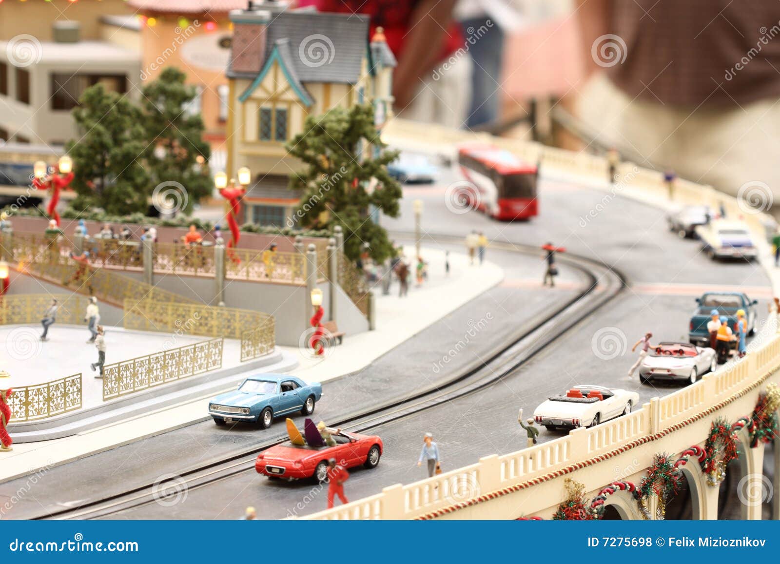 Miniatuur stad stock foto. Image of voorwerpen, straat - 7275698