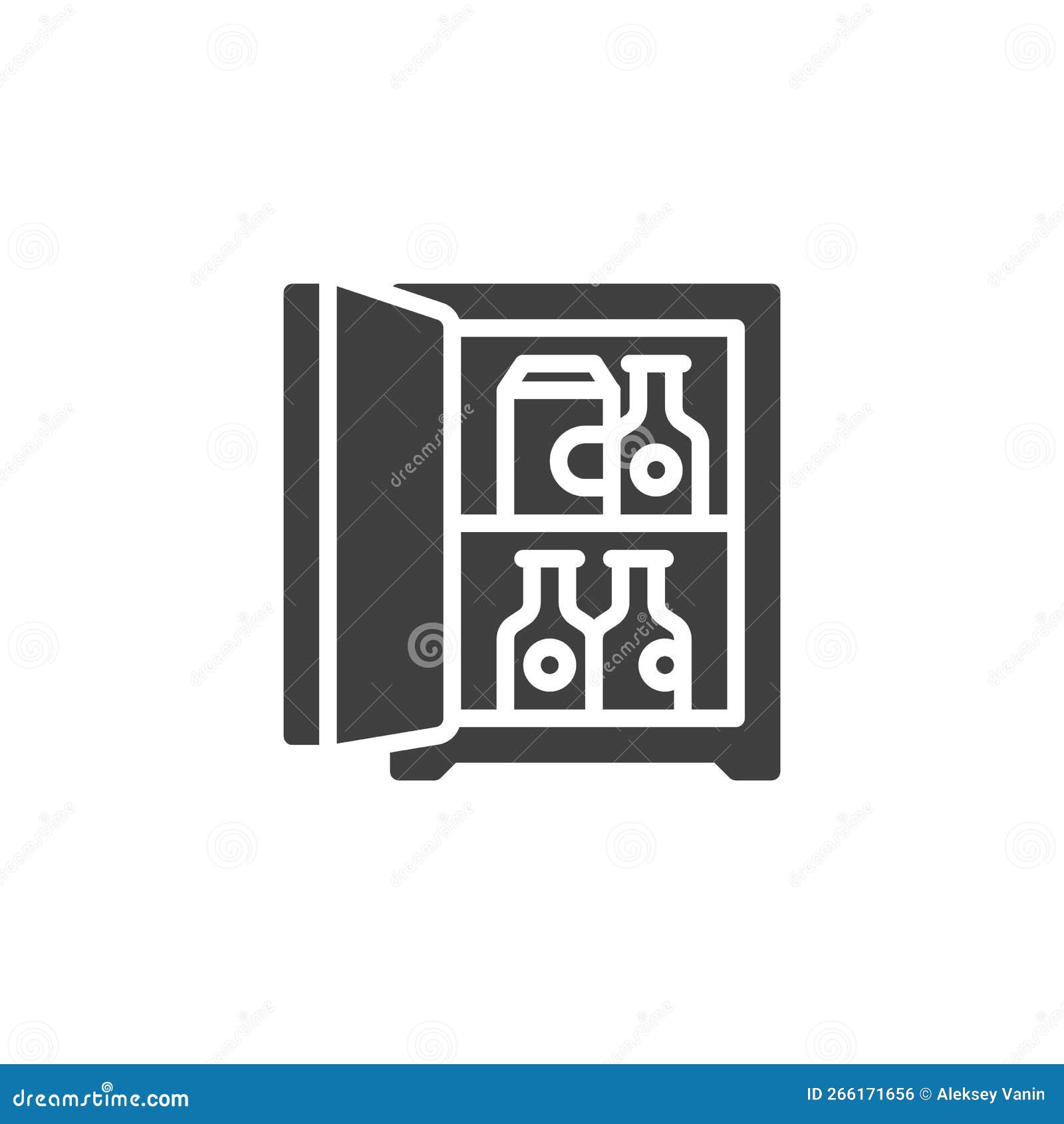 Minibar drinks vector icon stock vector. Illustration of room - 266171656