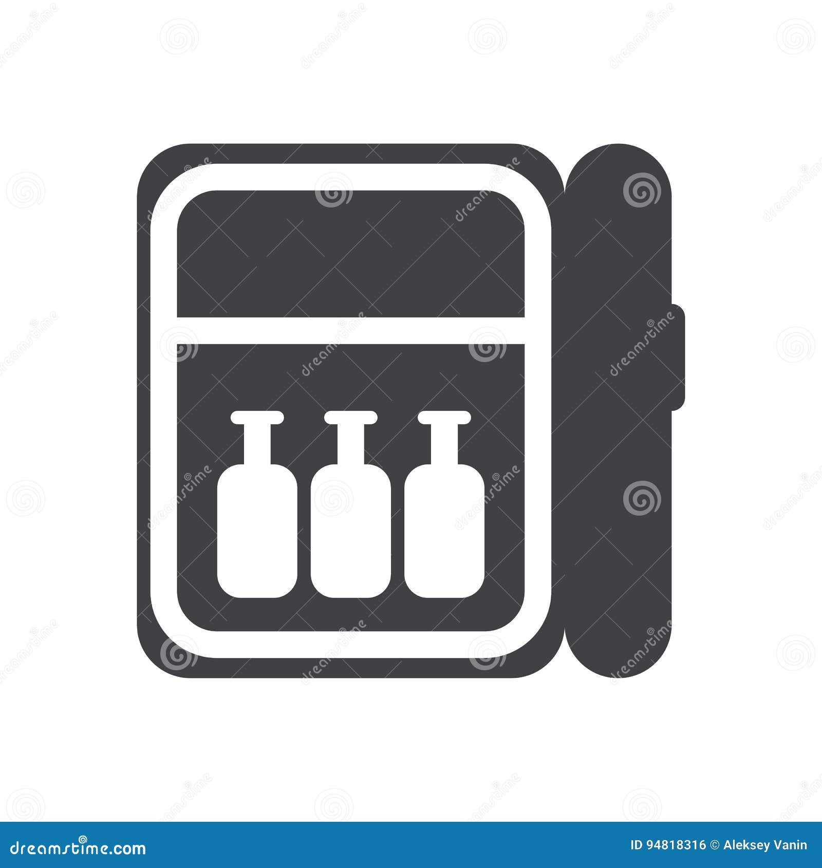 Minibar Icon, Filled Flat Sign, Solid Glyph Pictogram Stock Vector ...