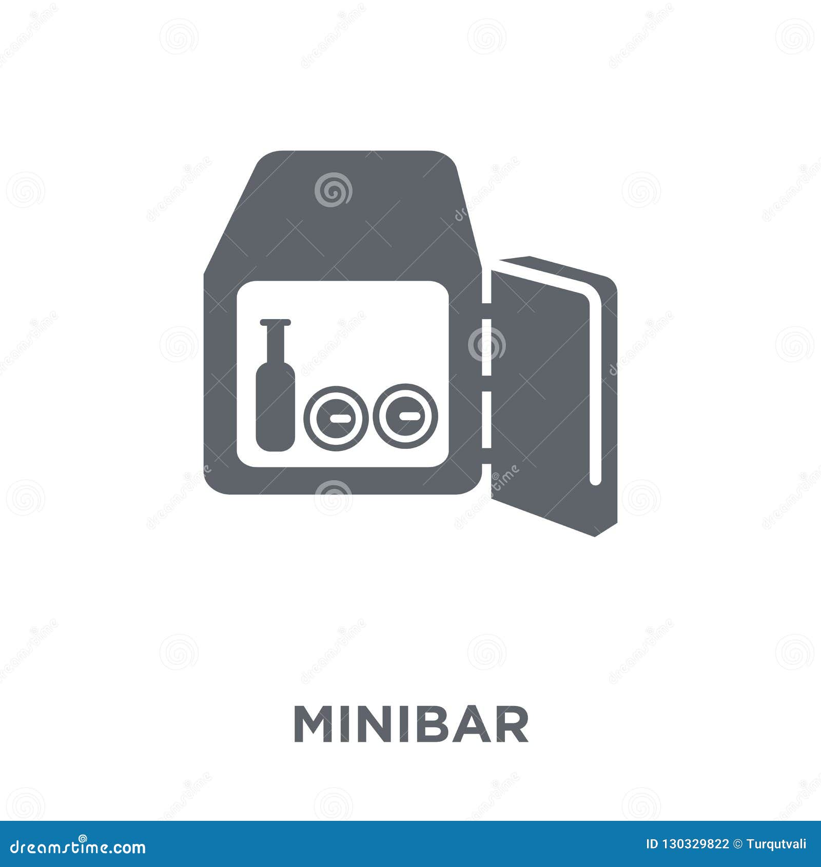 Minibar Icon. Trendy Minibar Logo Concept On White Background Fr ...