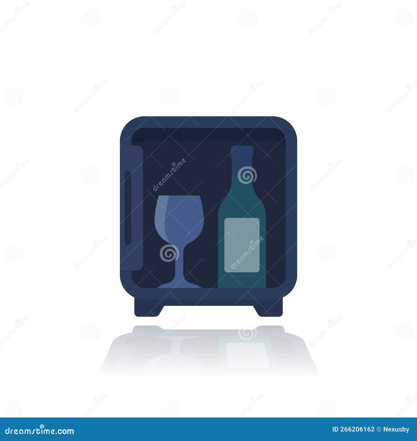 Minibar Icon Vector Isolated On White Background, Minibar Sign , Line ...