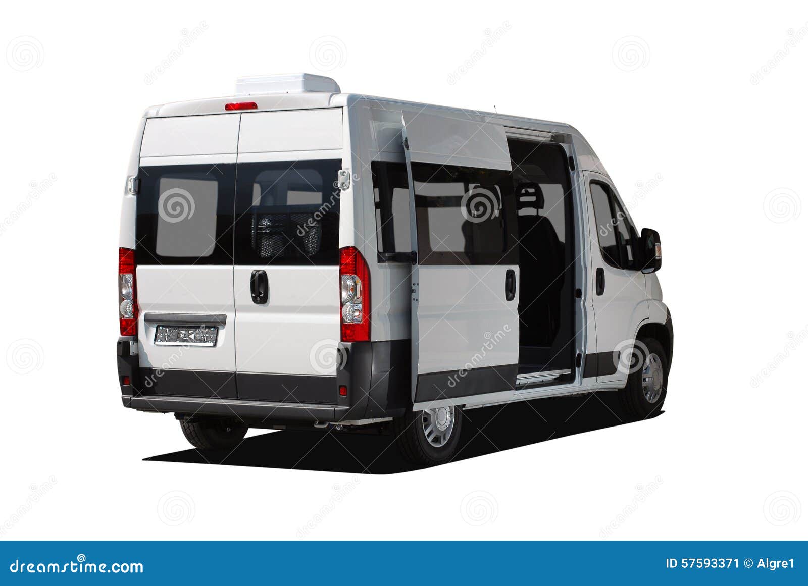 Minibus back view stock image. Image of auto, automobile - 57593371