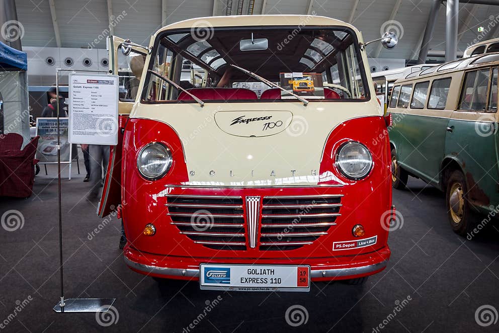 Minibus De Luxe Goliath Express 1100, 1958 Photo éditorial - Image du ...