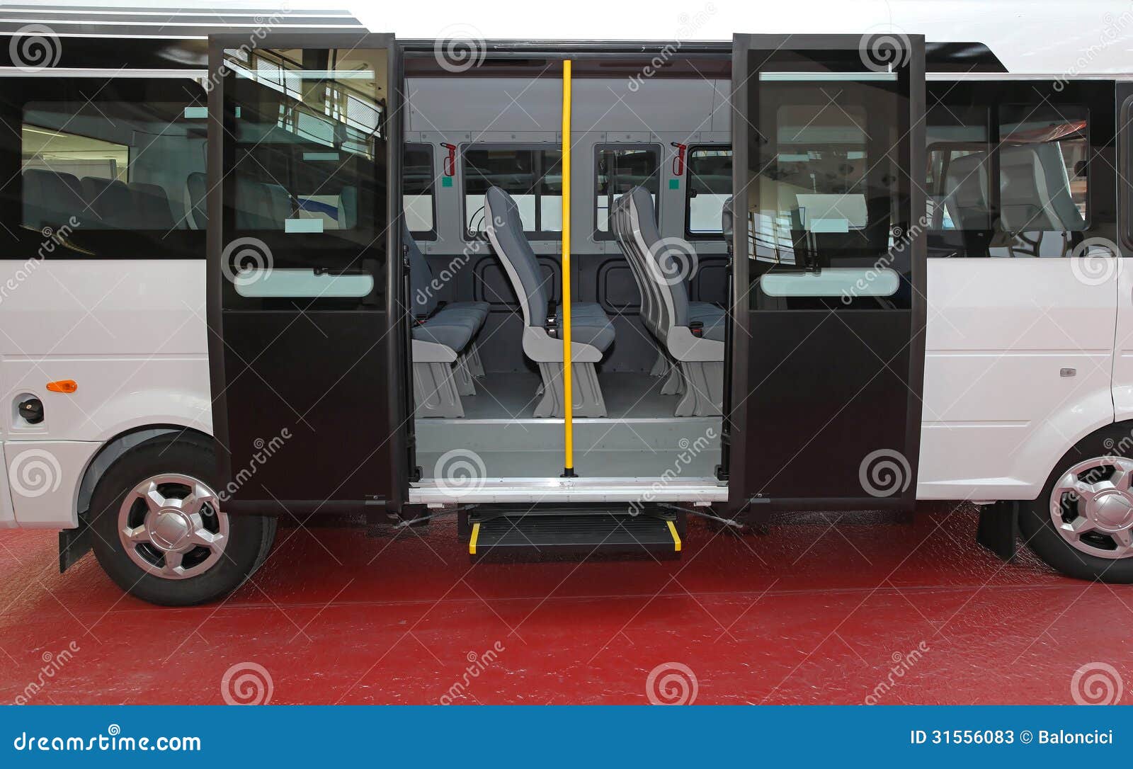 Minibus door stock image. Image of chair, doors, access - 31556083