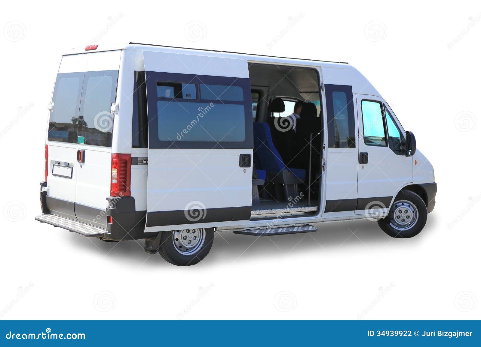 Minibus isolated stock photo. Image of corporate, automobile - 34939922