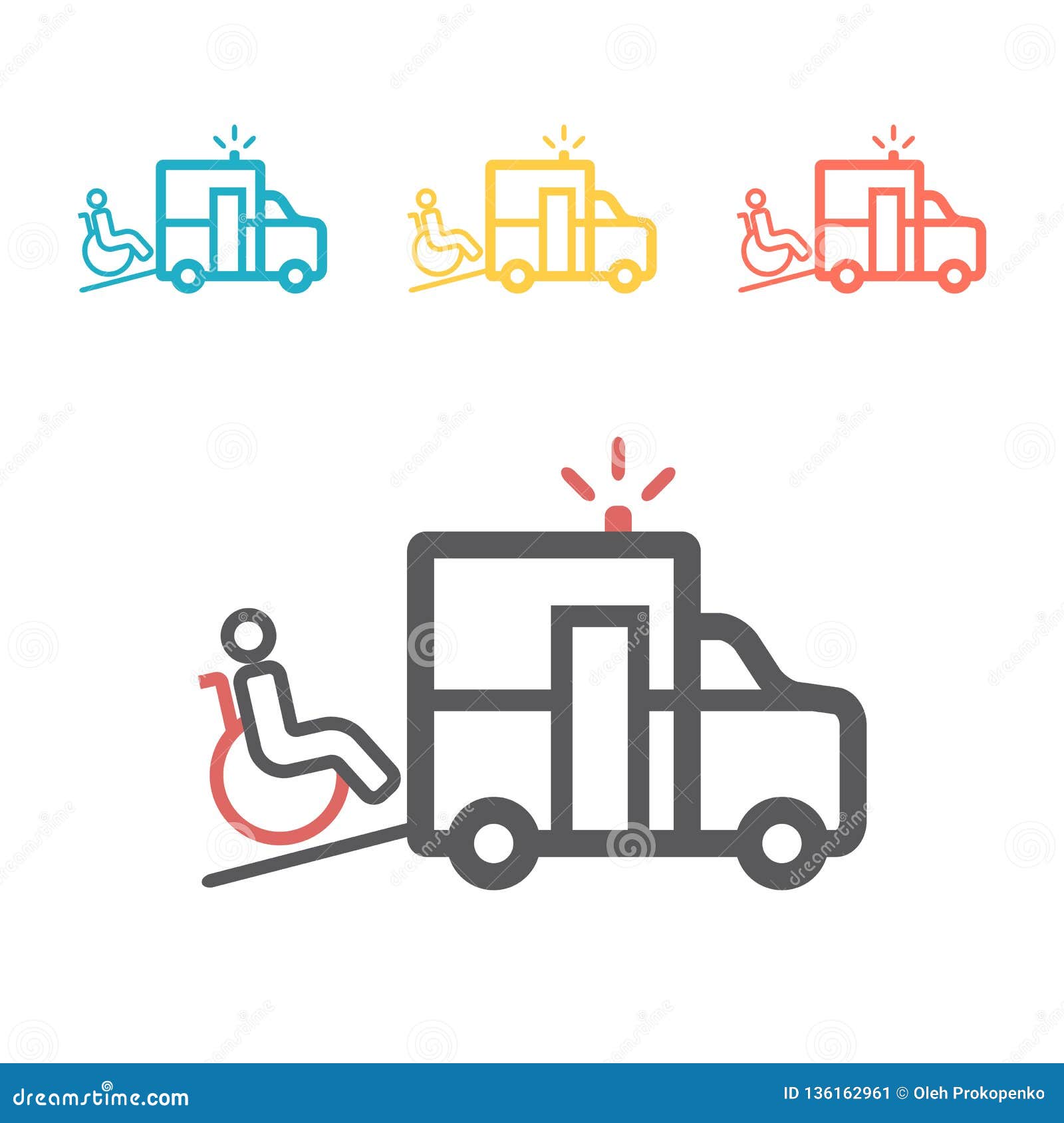 Physically Disabled Goalball Player Vector Illustration | CartoonDealer ...