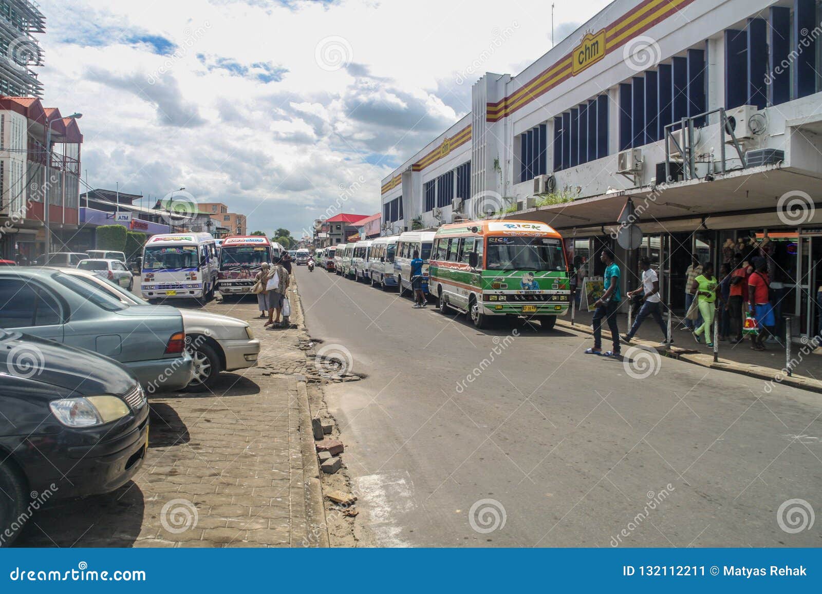 Minibus Station in Paramaribo Editorial Photo - Image of street, plank ...