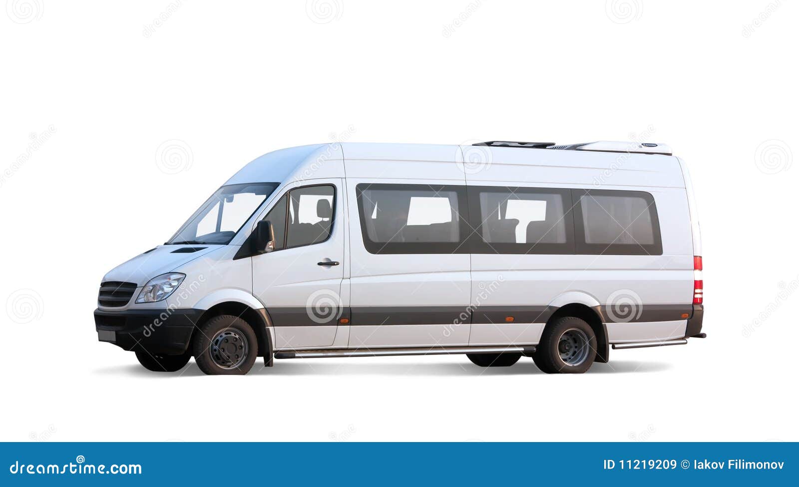 Minibus on white stock image. Image of transport, wheel - 11219209