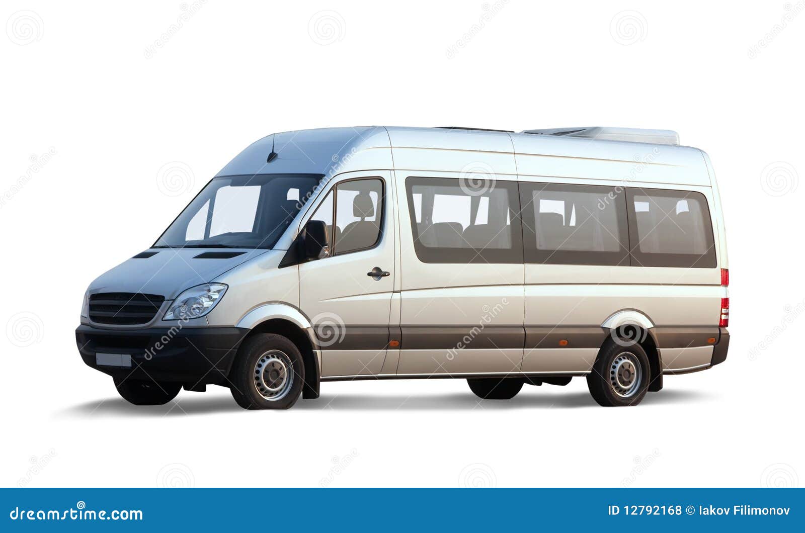 Minibus on white stock photo. Image of transport, modern - 12792168