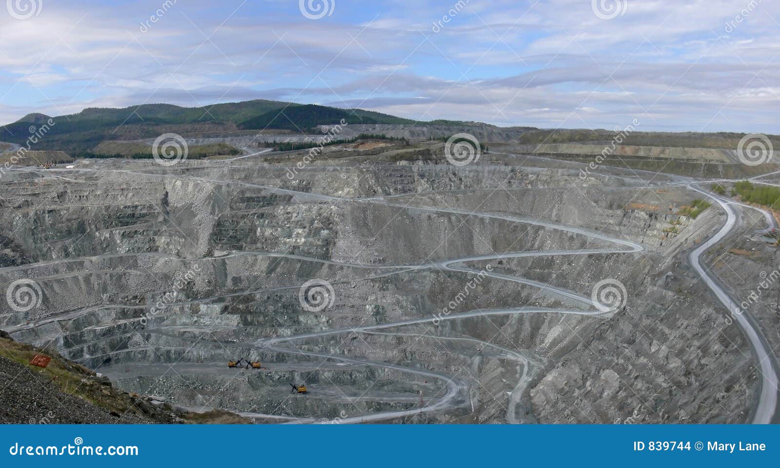 Miniera a cielo aperto fotografia stock. Immagine di estrazione - 839744