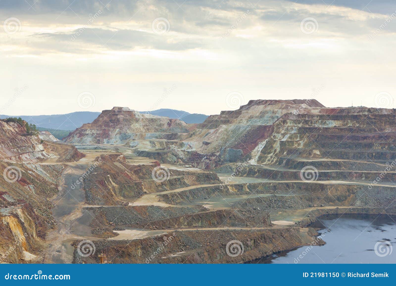 Miniera Di Rame, Minas De Riotinto Fotografia Stock - Immagine di ...