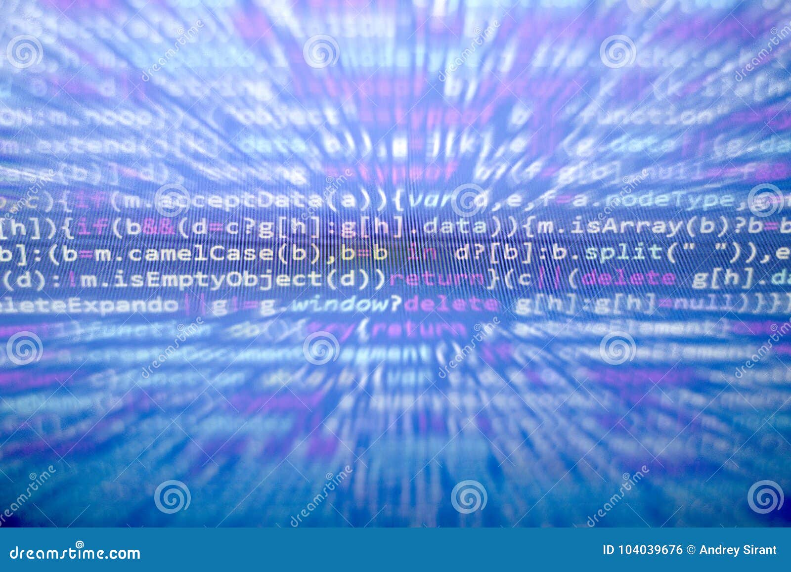 Minificated Javascript Code Computer Programmerings Het Broncode Abstracte Scherm Van