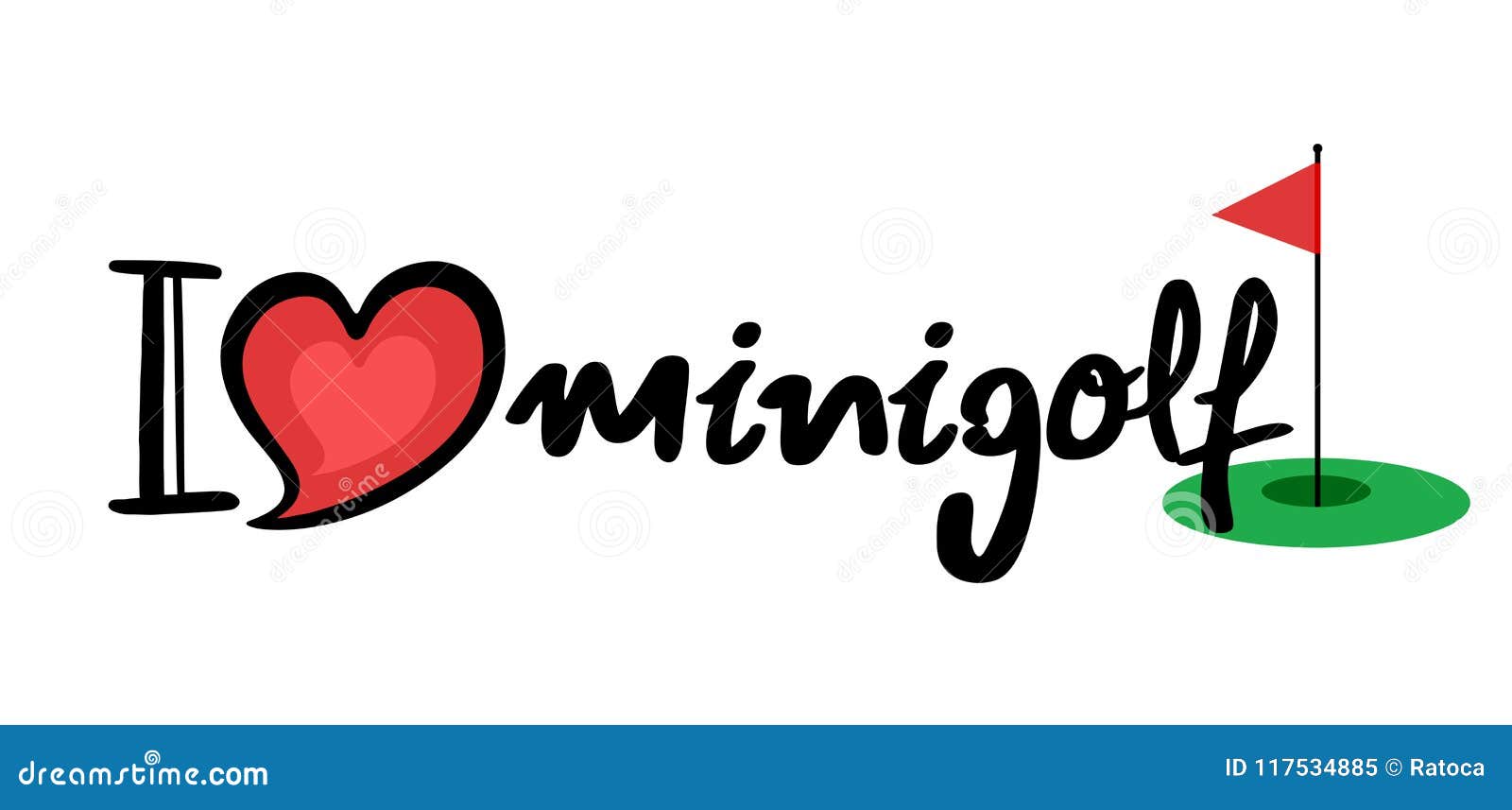 Minigolf icon stock vector. Illustration of flag, putter - 117534885