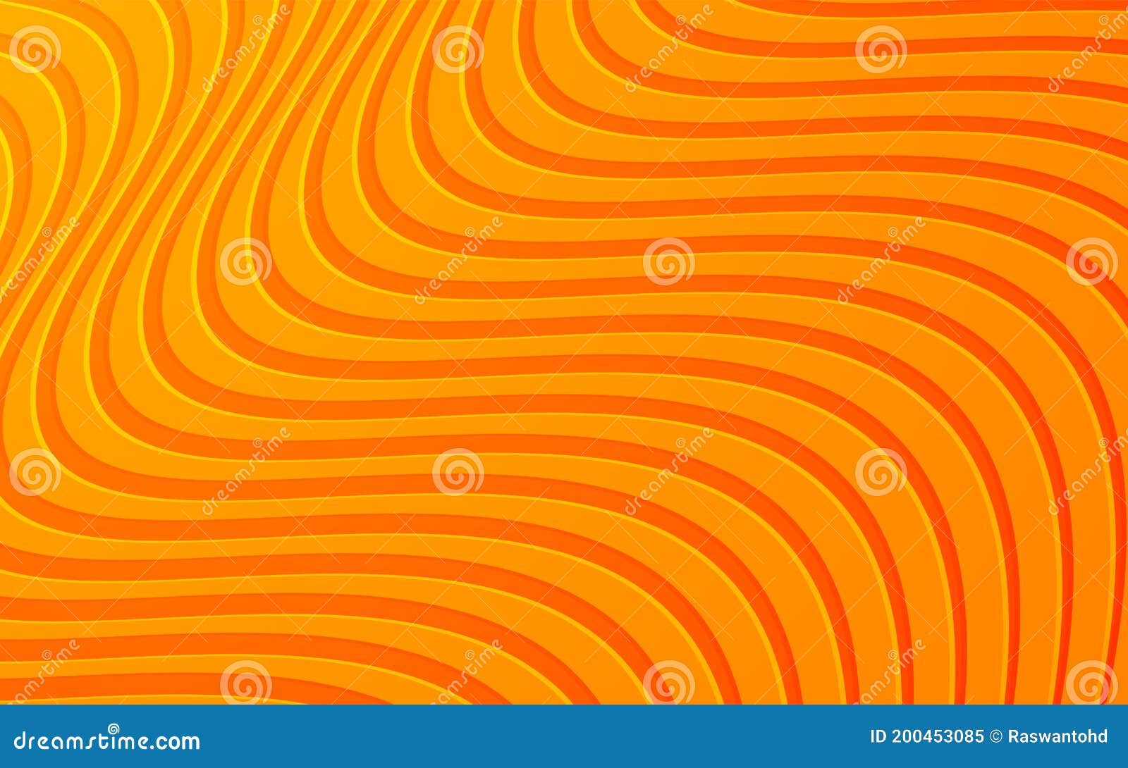 Minimal Abstract Background with Orange Background, Wavy Line Pattern ...