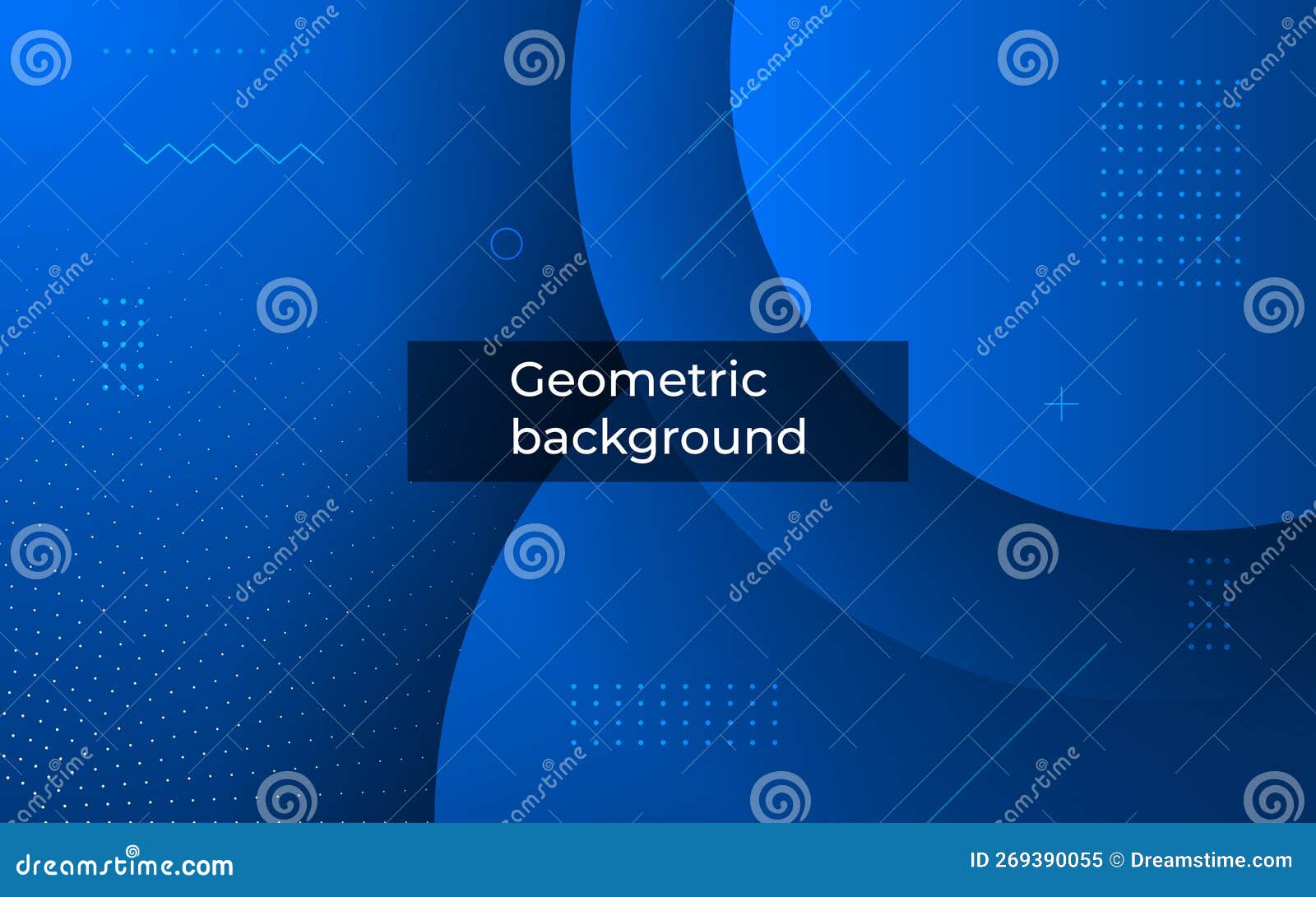 Minimal Abstract Blue Circle Color Shape Overlap Layers Geometric ...