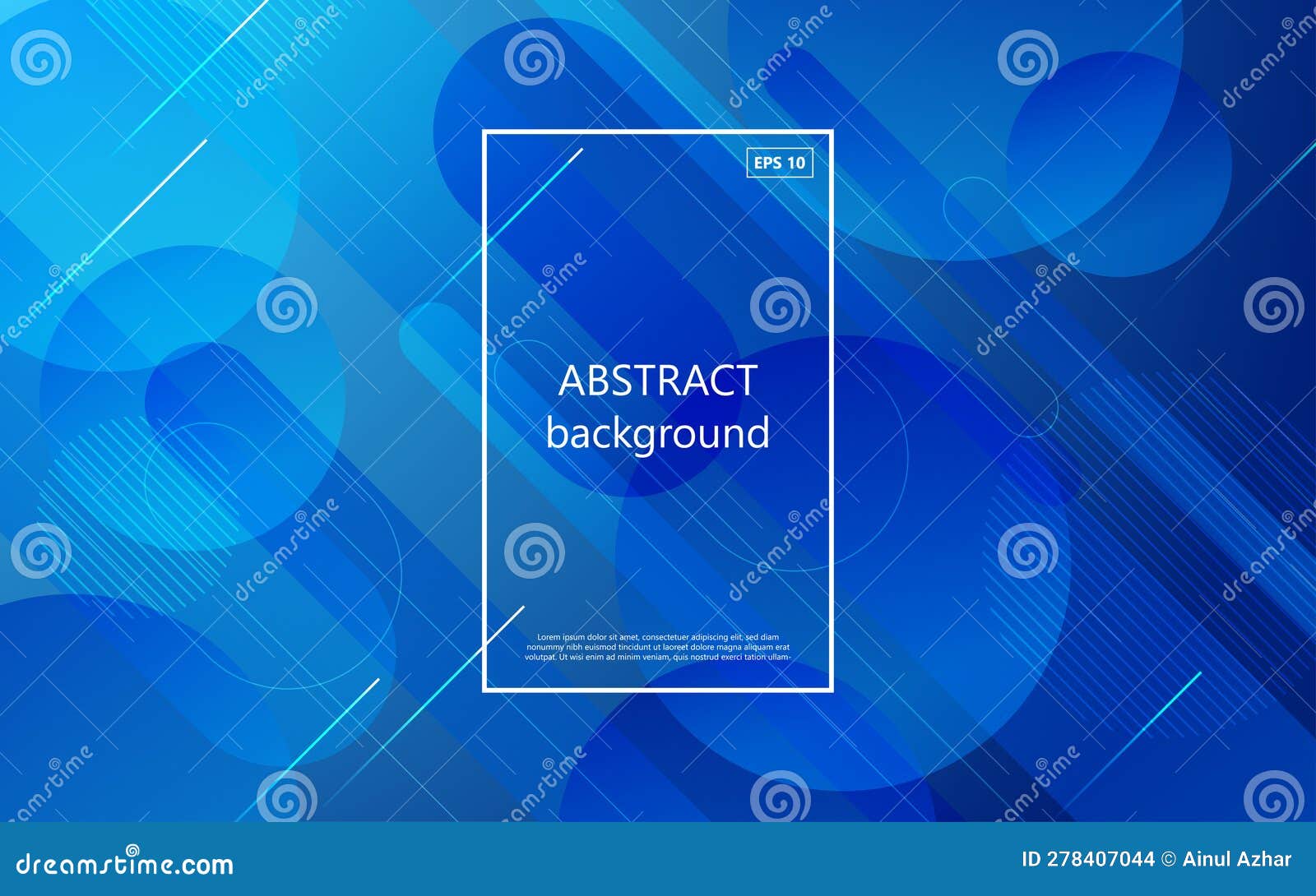 Minimal Abstract Blue Color Shape Geometric Round Light Background ...