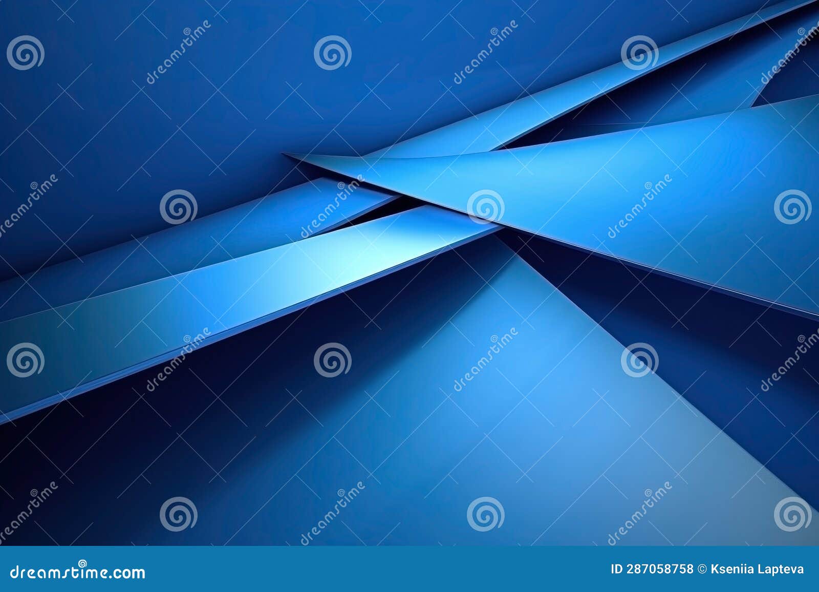Minimal Abstract Blue Futuristic Background. Sci-fi Illustration Stock ...