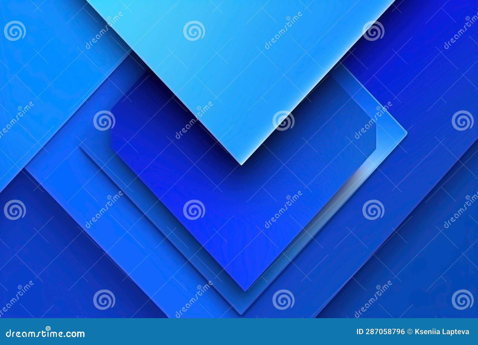 Minimal Abstract Blue Futuristic Background. Sci-fi Illustration Stock ...