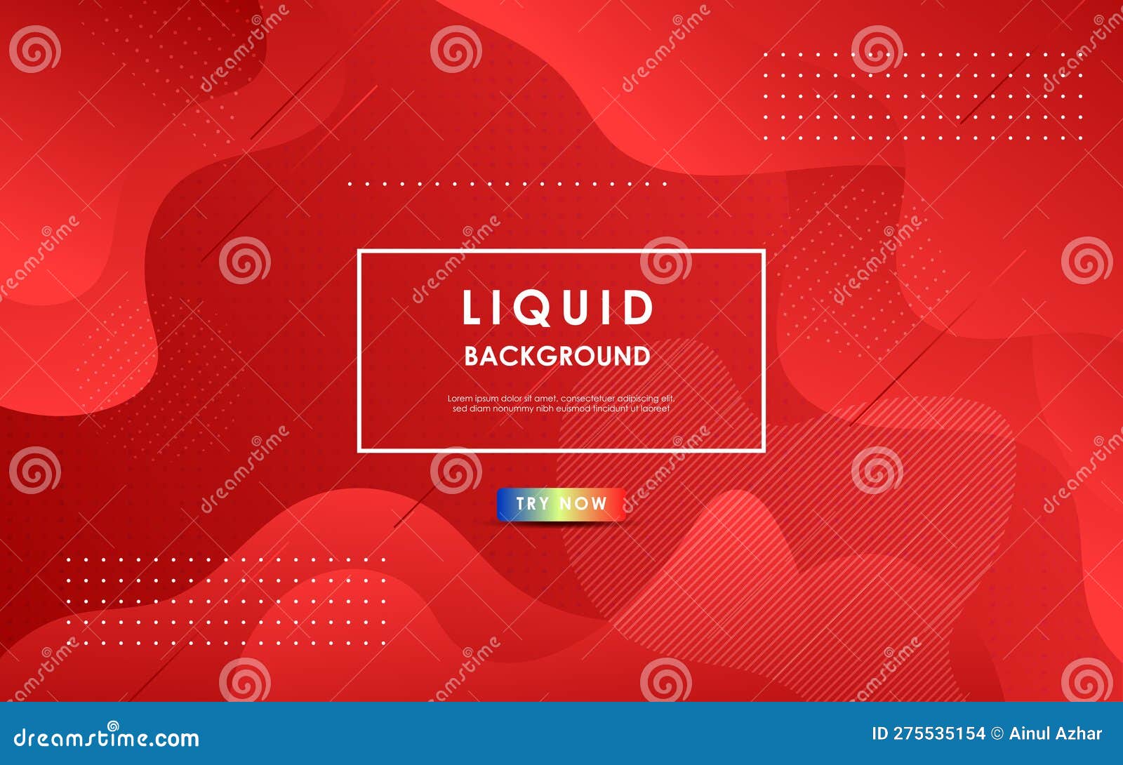 Minimal Abstract Colorful Red Liquid Color Gradient, Fluid Shape ...