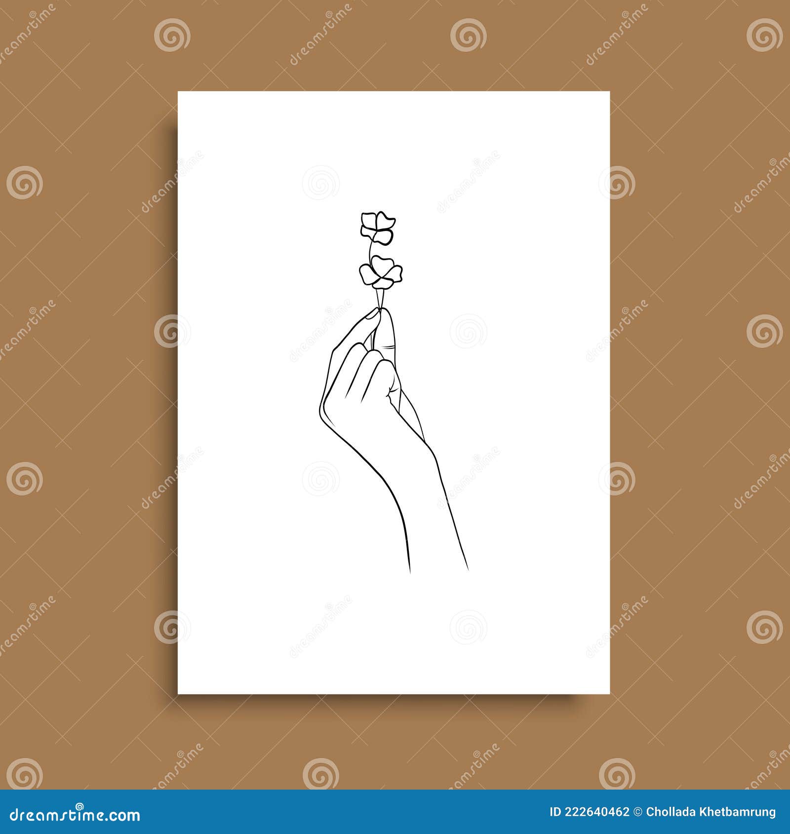 Minimal and Abstract Continuous Line Drawing of Vector Image. Stock ...