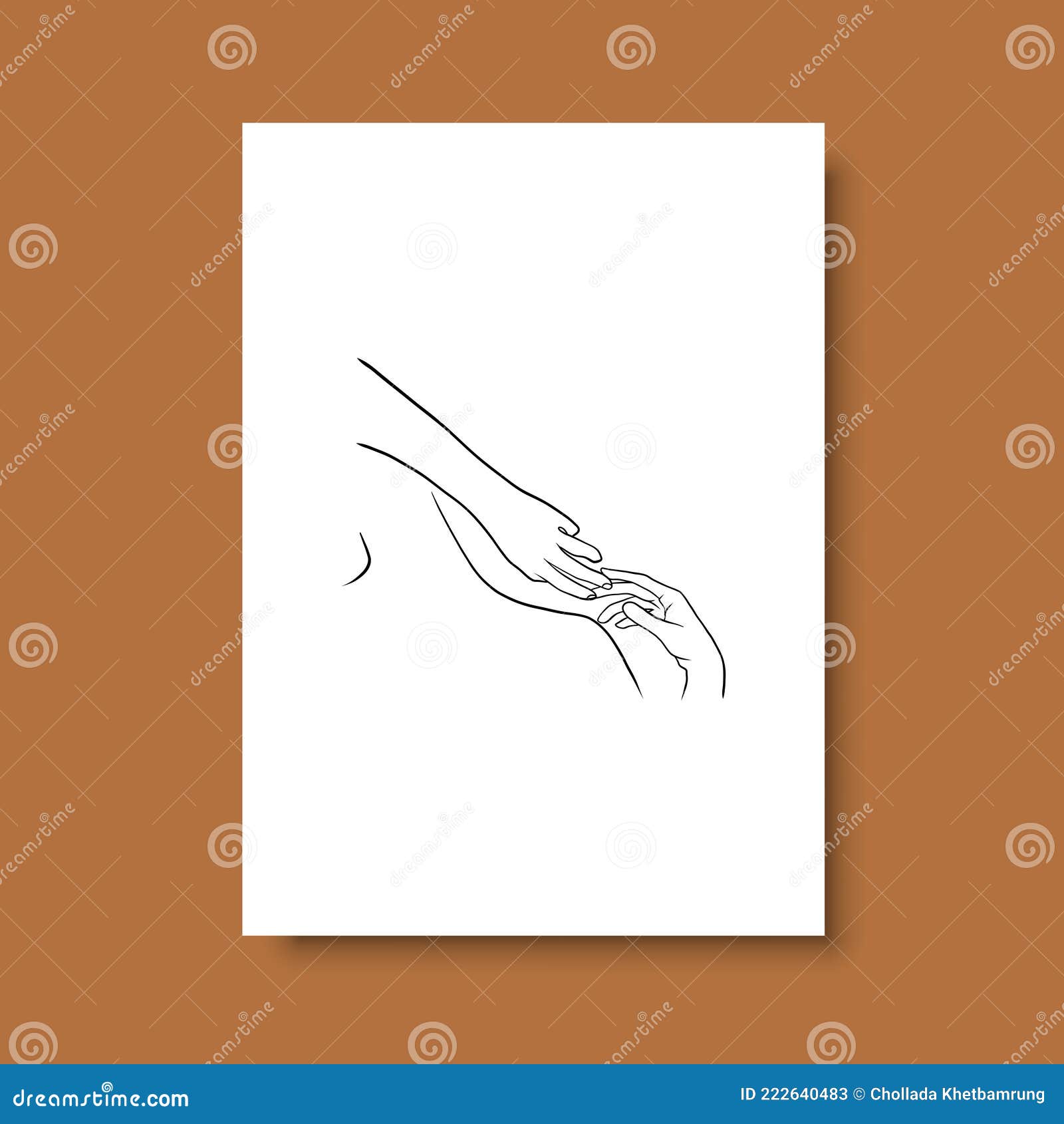 Minimal and Abstract Continuous Line Drawing of Vector Image. Stock ...