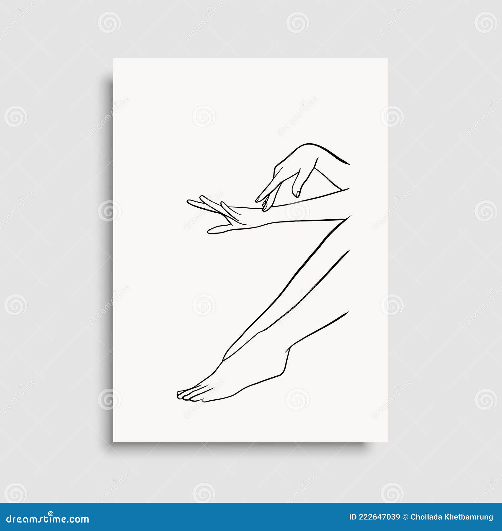 Minimal and Abstract Continuous Line Drawing of Vector Image. Stock ...