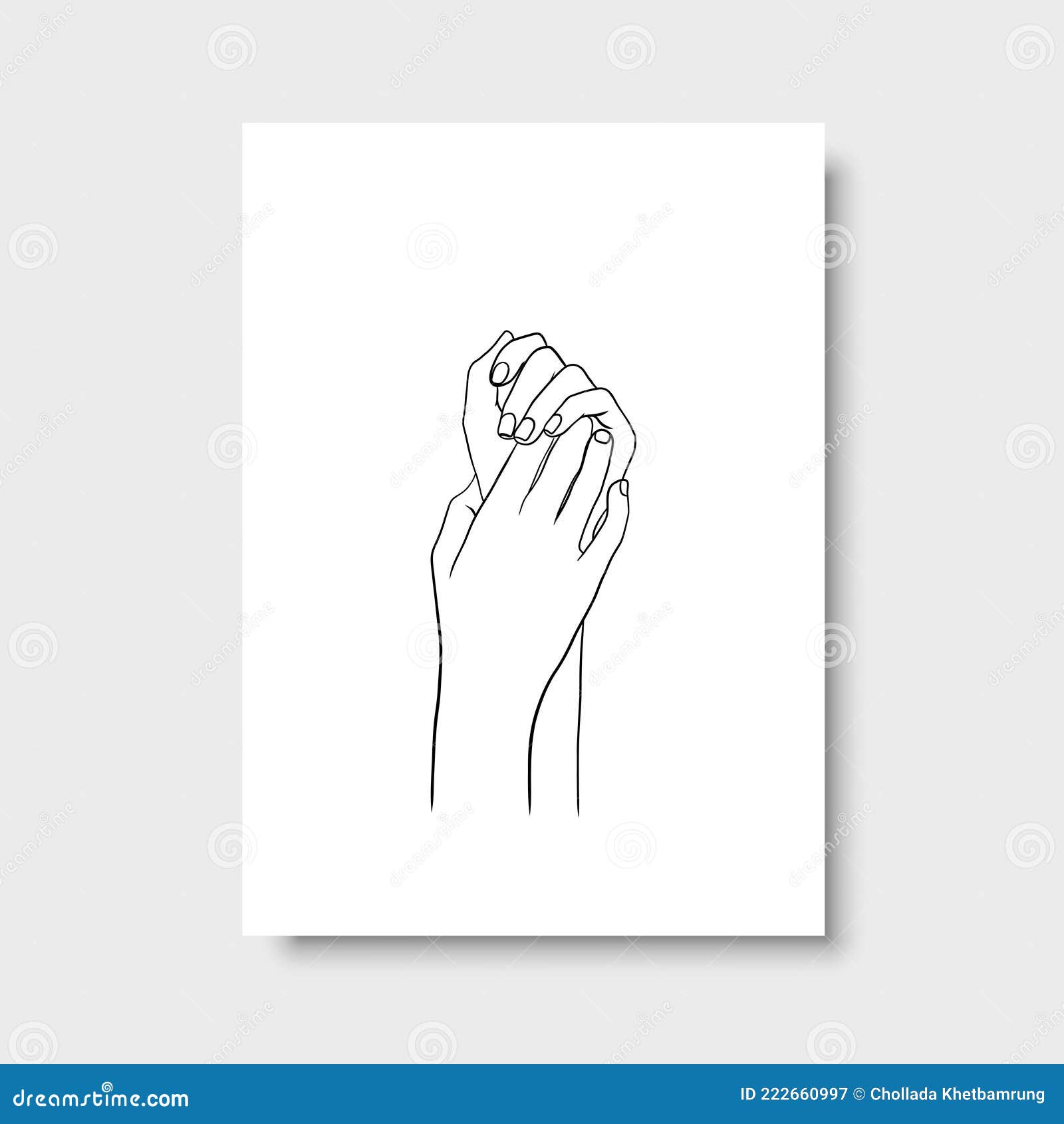 Minimal and Abstract Continuous Line Drawing of Vector Image. Stock ...
