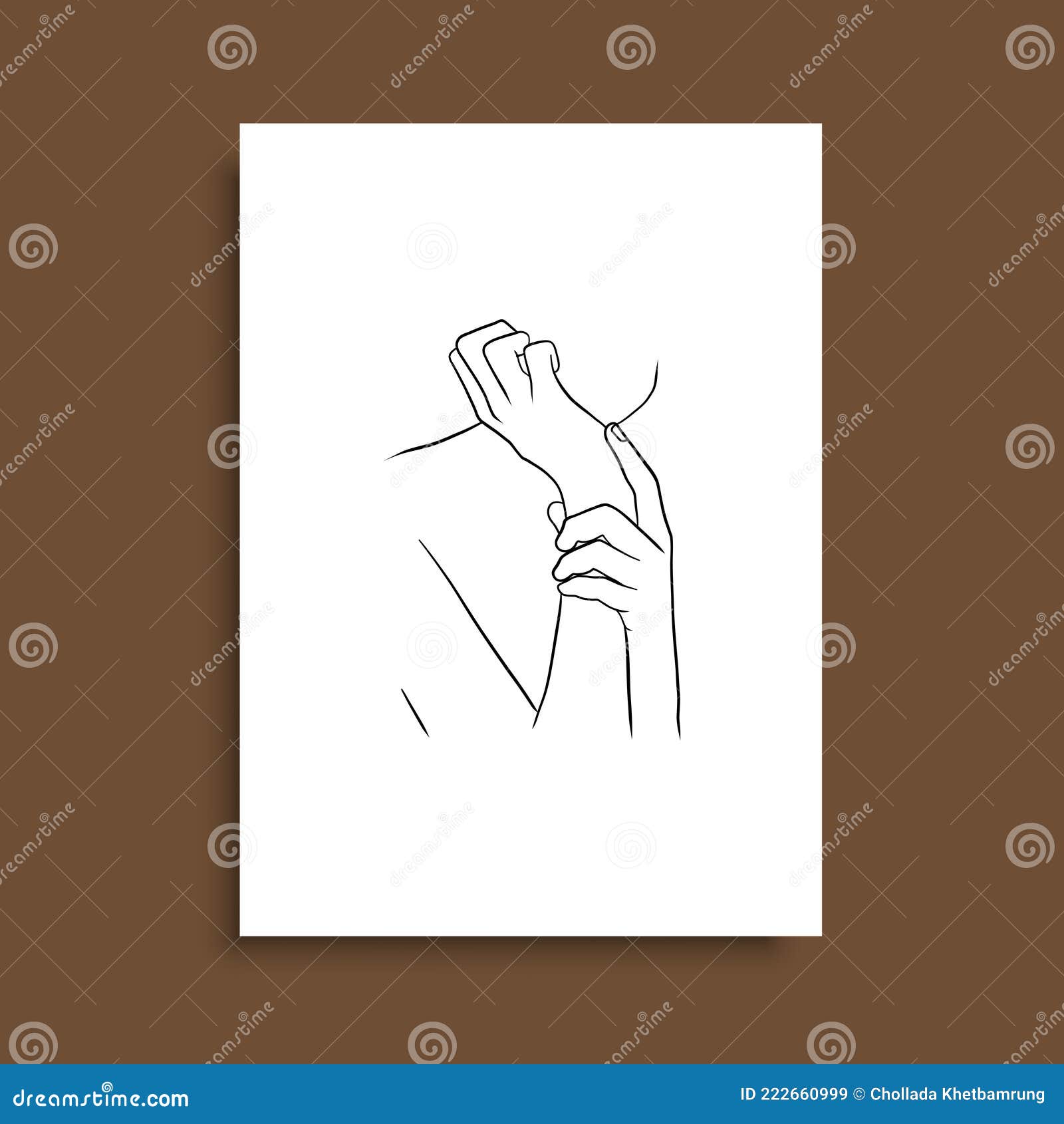 Minimal and Abstract Continuous Line Drawing of Vector Image. Stock ...