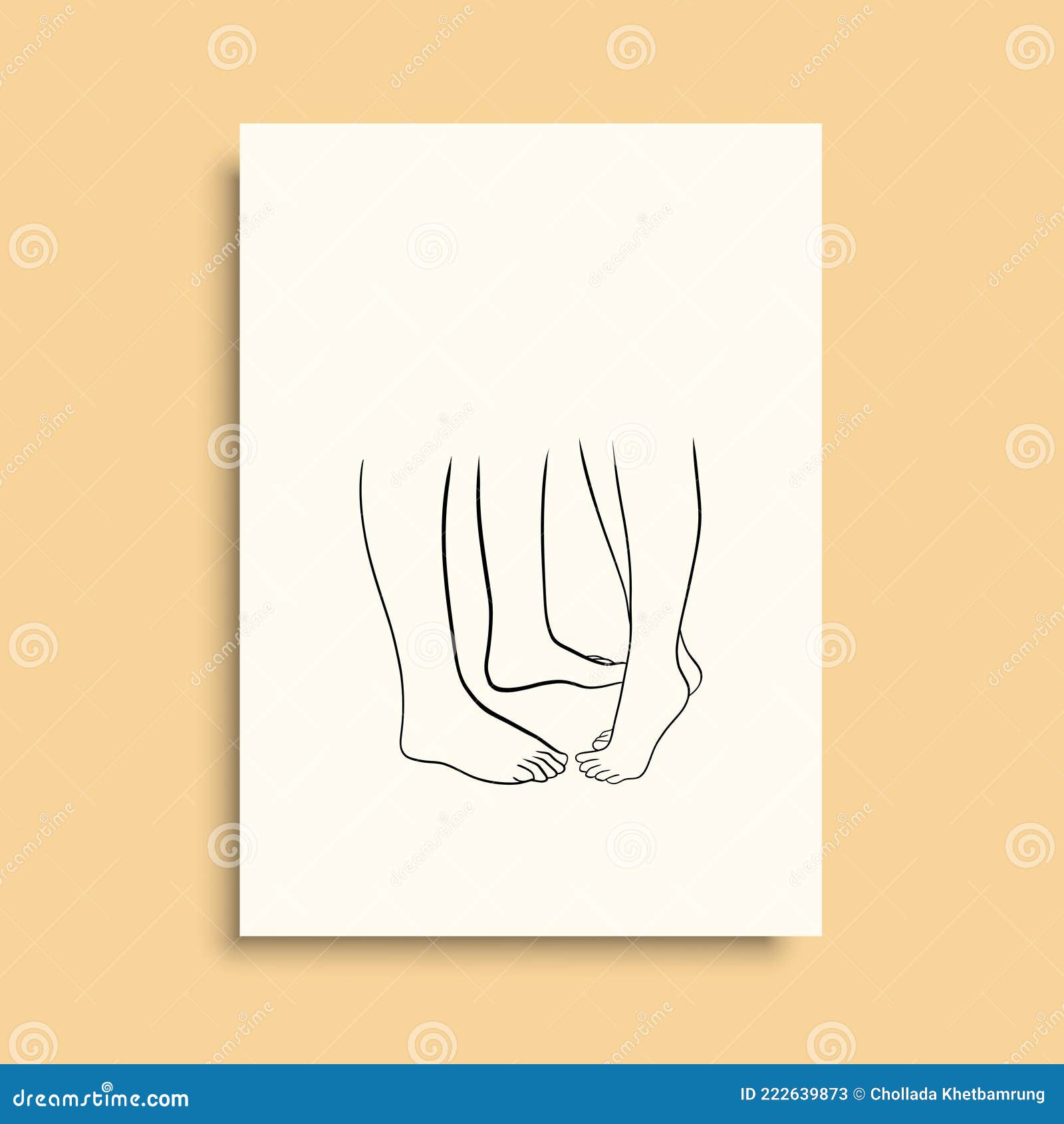 Minimal and Abstract Continuous Line Drawing of Vector Image. Stock ...