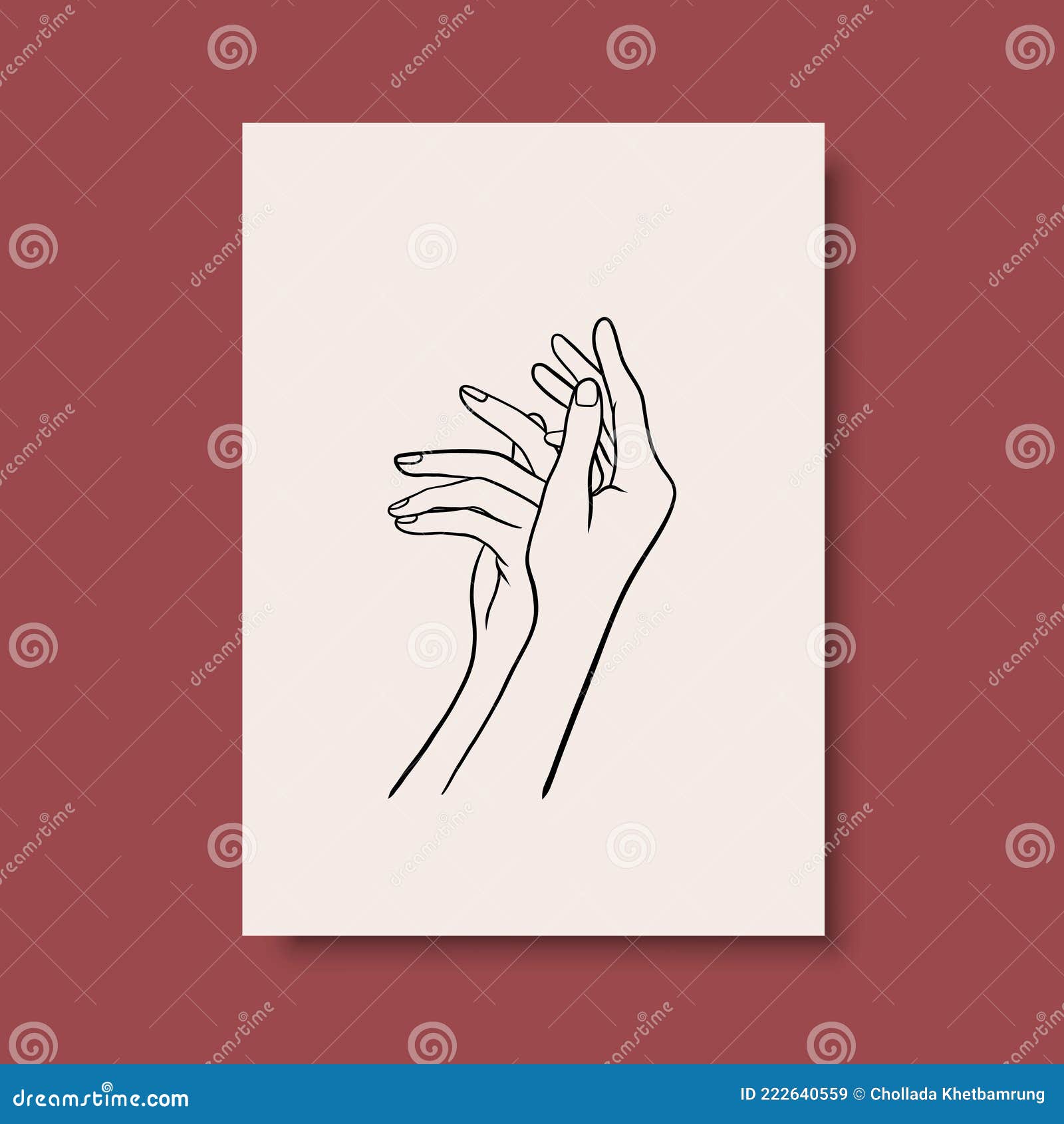 Minimal and Abstract Continuous Line Drawing of Vector Image. Stock ...