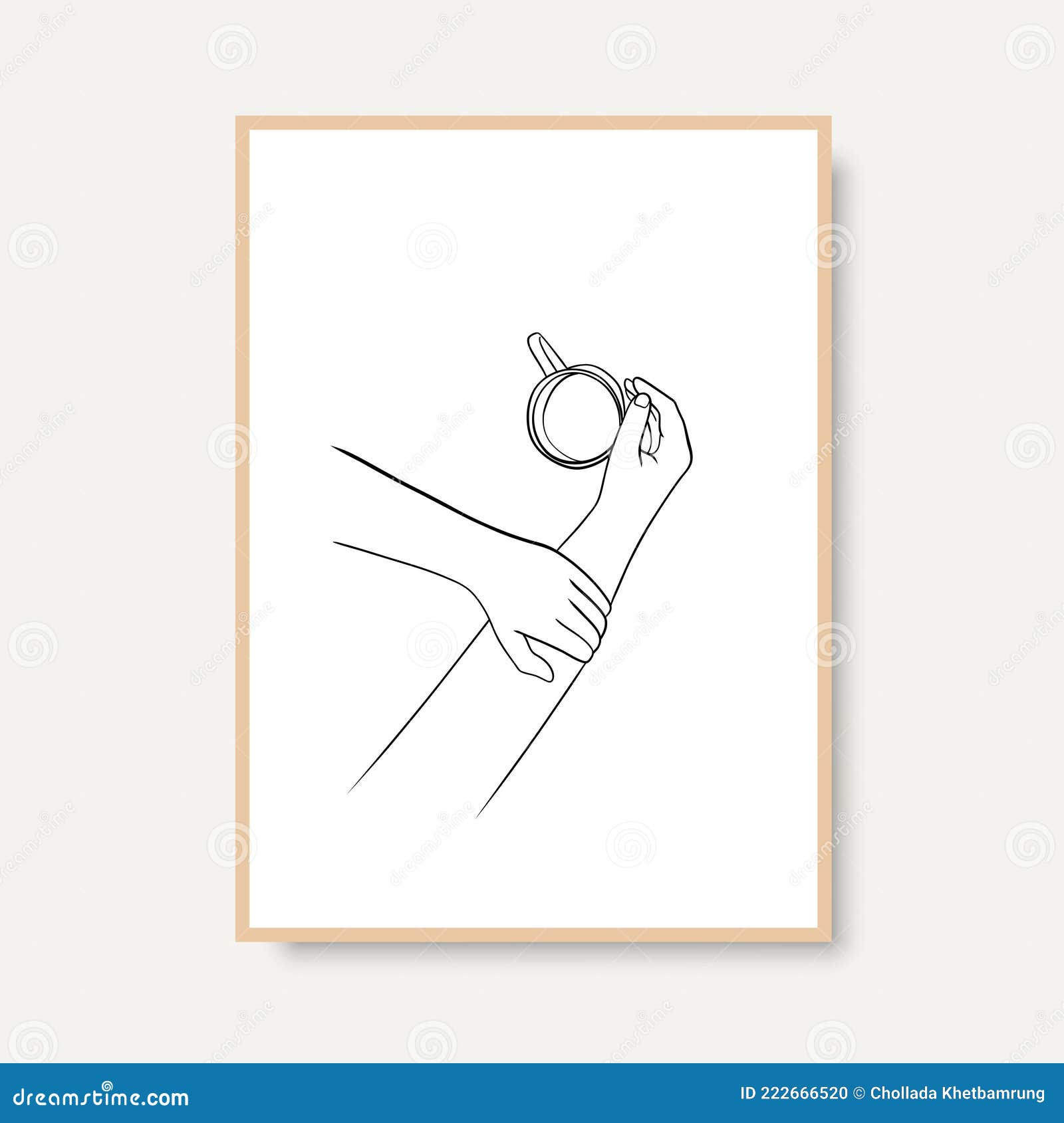 Minimal and Abstract Continuous Line Drawing of Vector Image. Stock ...