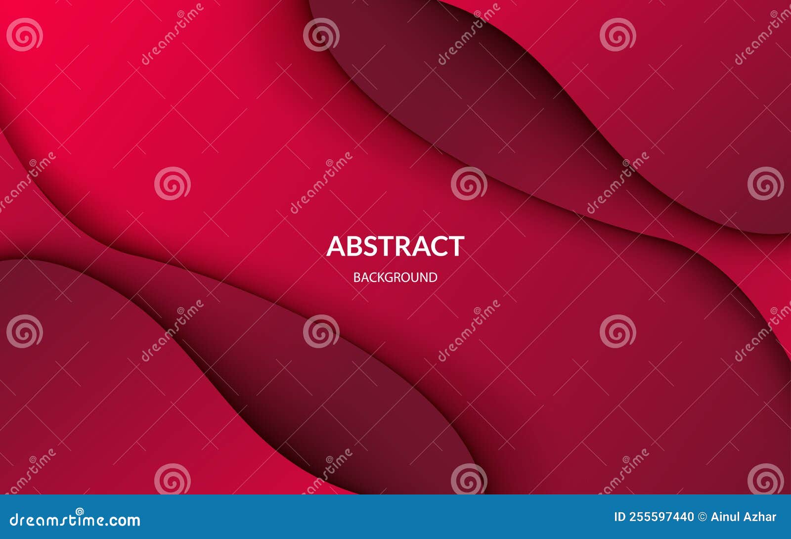 Minimal Abstract Dark Red Gradient Wavy Shape Geometric Background with ...