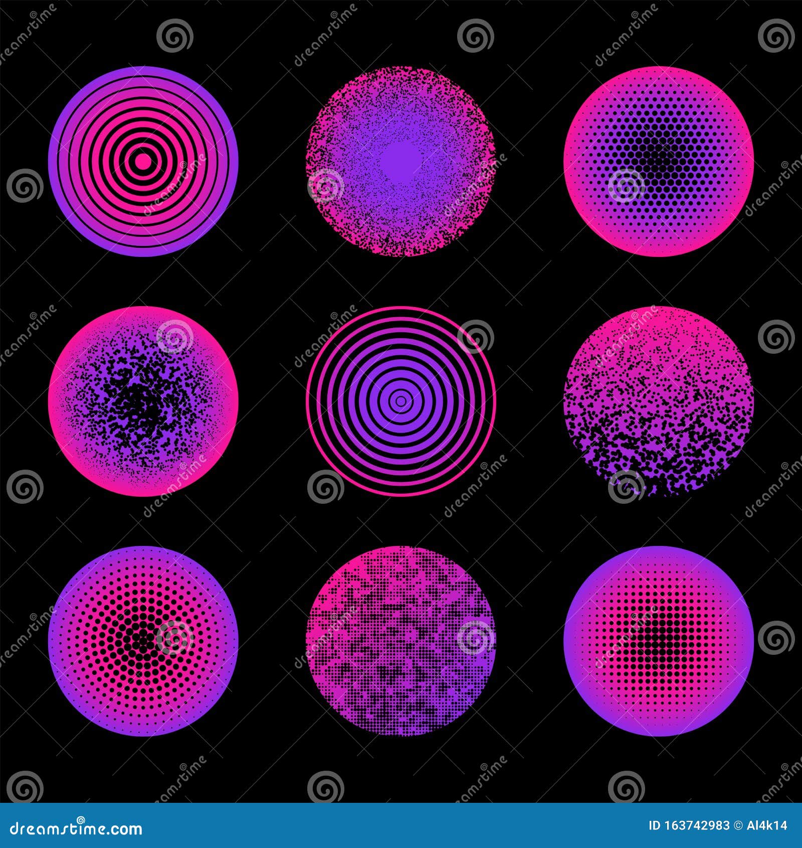 Minimal Abstract Design Element Set Stock Vector - Illustration of ...