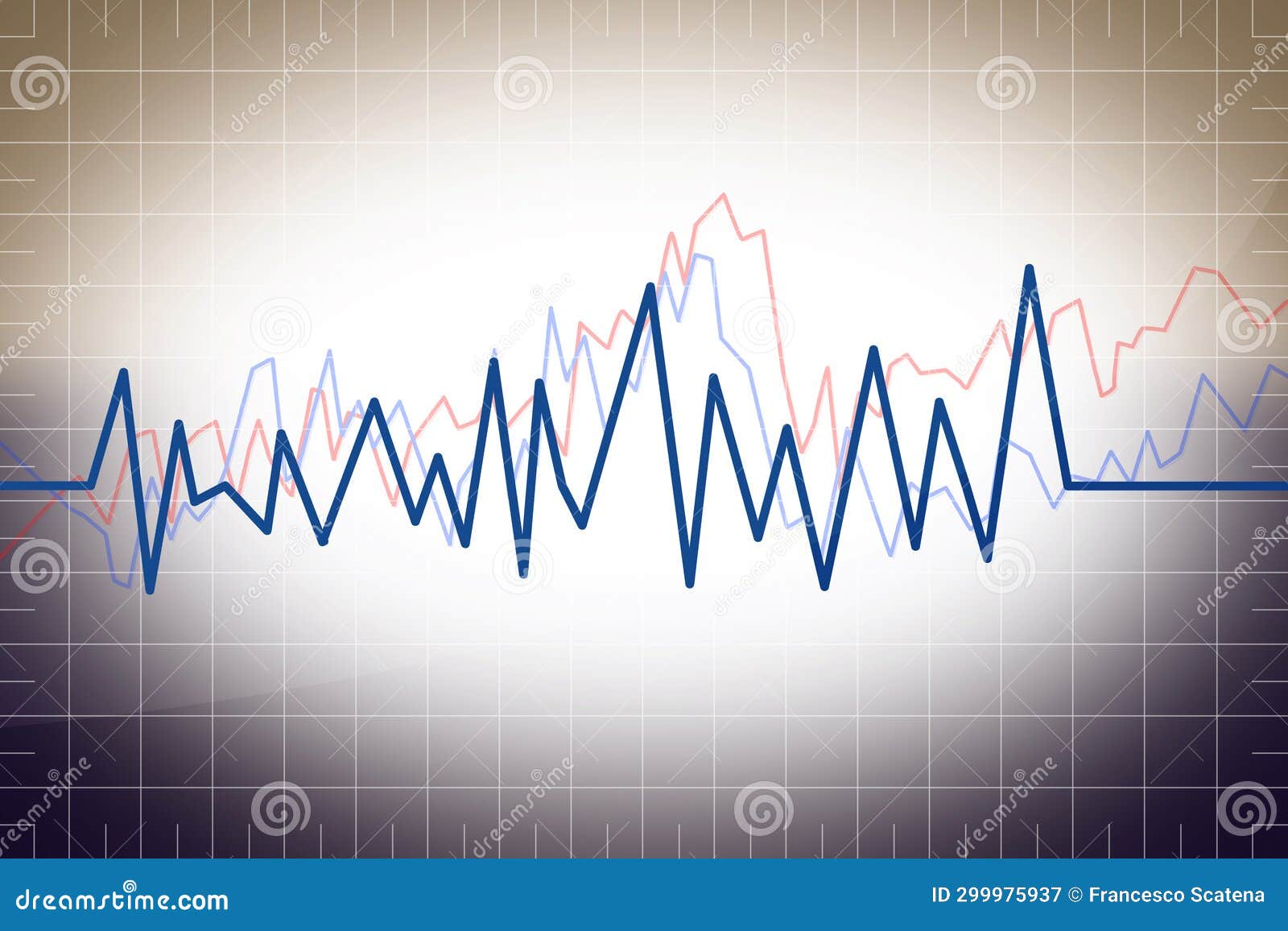 Minimal Abstract Financial or Business Chart - Concept Graph with Copy ...