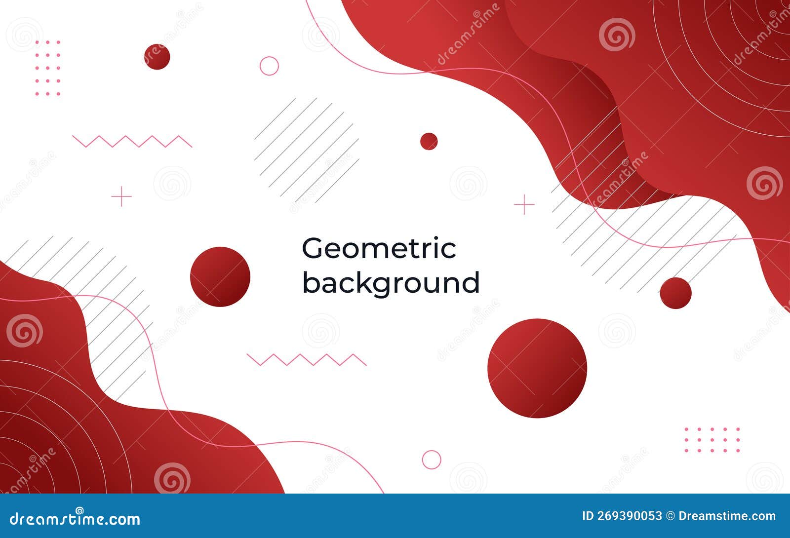 Minimal Abstract Red Liquid Color Gradient, Fluid Shape Geometric with ...