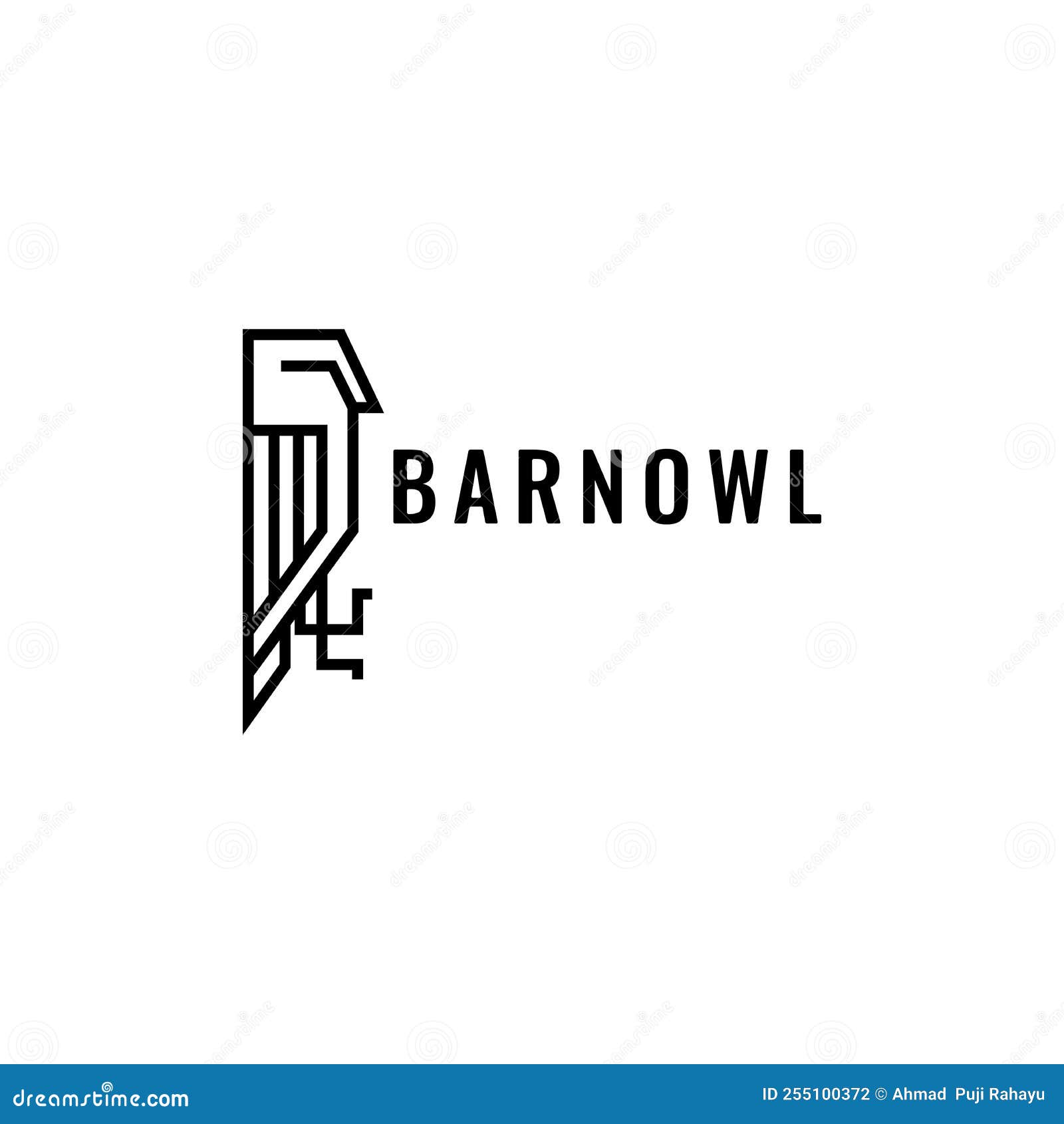 Minimal Barn Owl Logo Design Stock Vector - Illustration of icon, barn ...