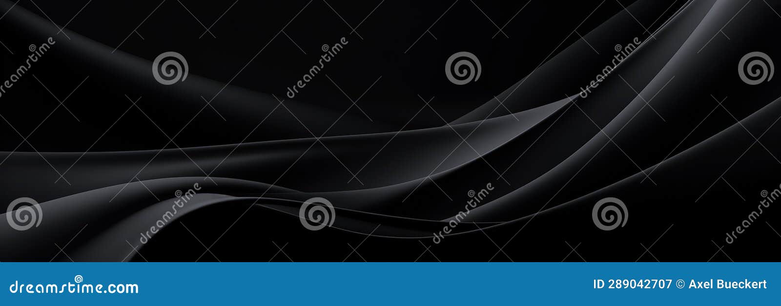 Minimal Black Abstract Header Background with Wavy Pattern Stock ...