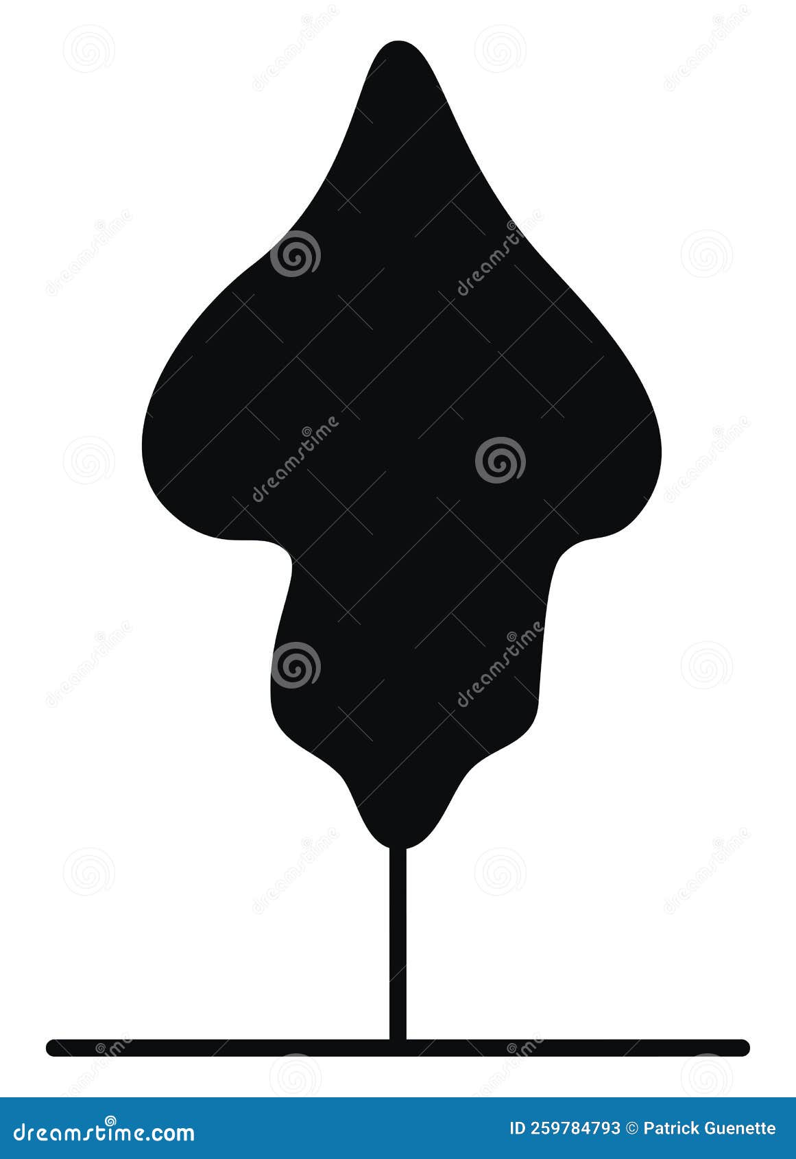 Bold Tree Silhouette Vector Design Stock Photo | CartoonDealer.com ...